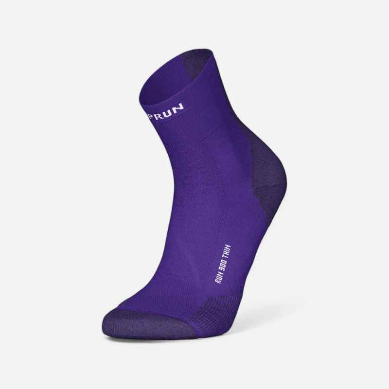 KIPRUN run900 Mid-Calf Thick Running Socks - Purple - Decathlon