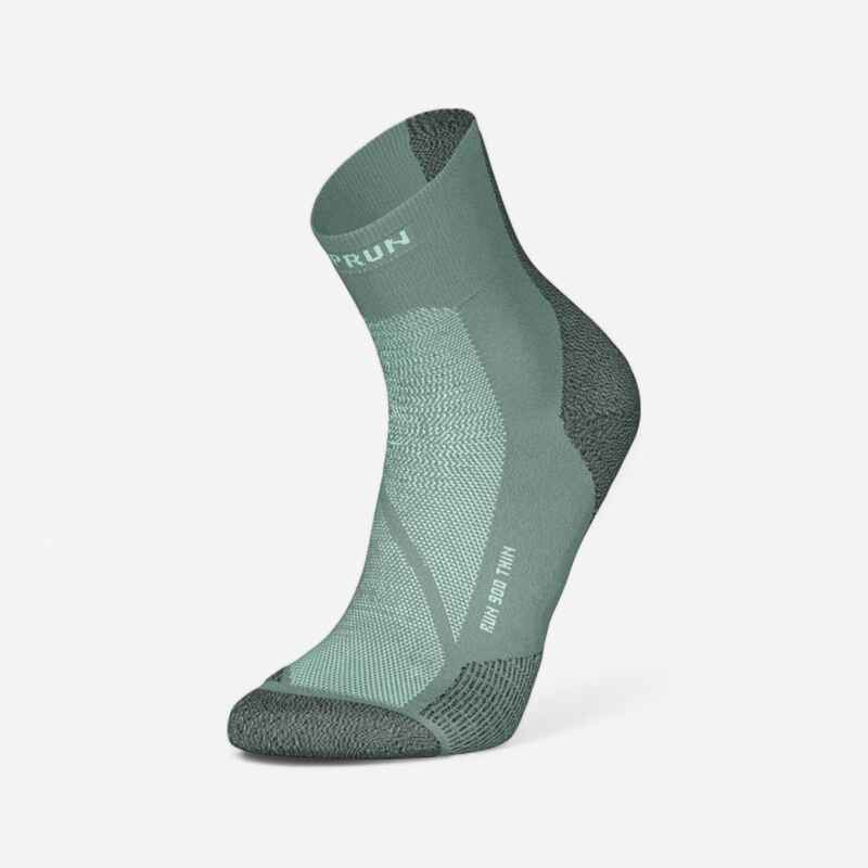 KIPRUN run900 Mid-Calf Thin Running Socks - Green - Decathlon
