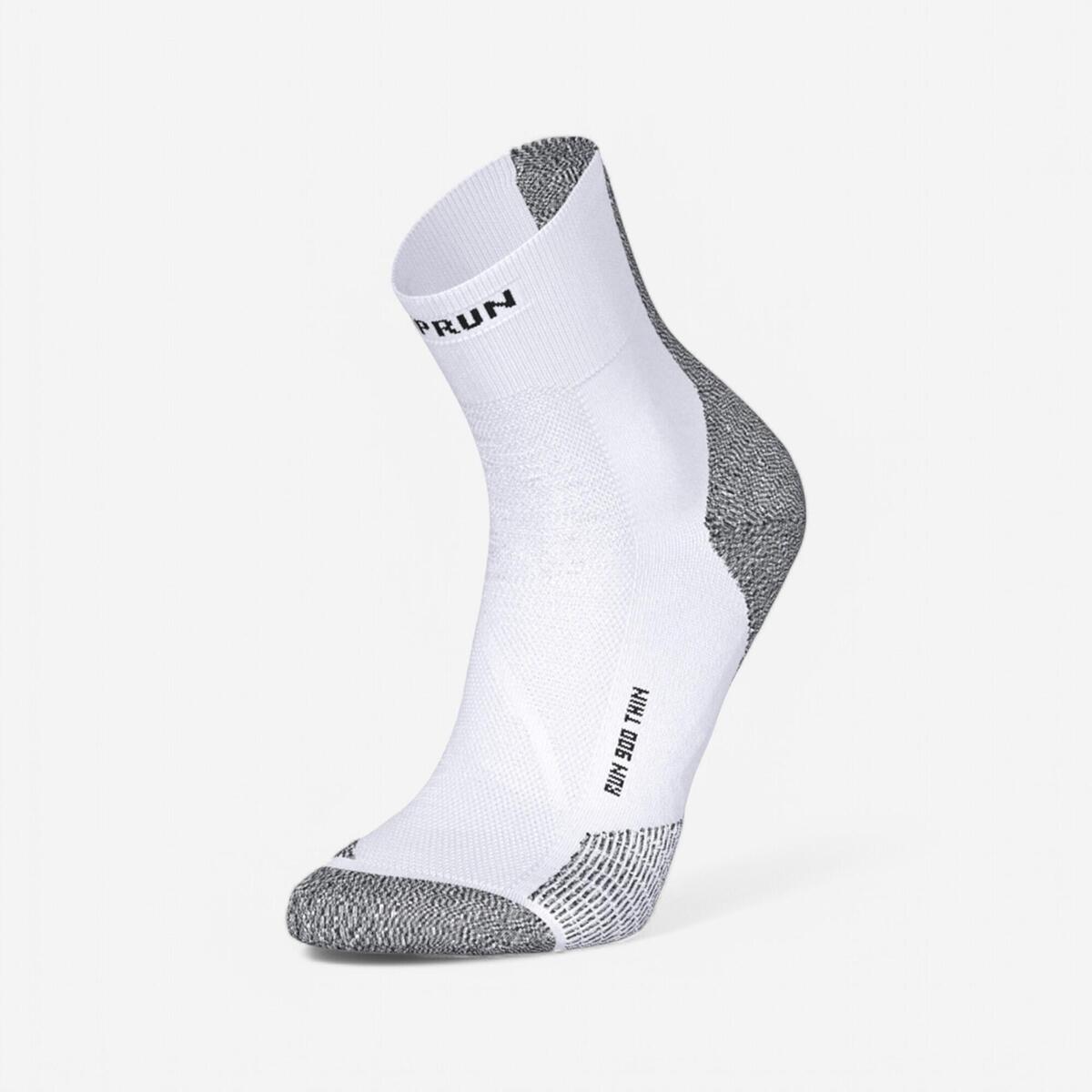 KIPRUN run900 Mid-Calf Thin Running Socks - White - Decathlon