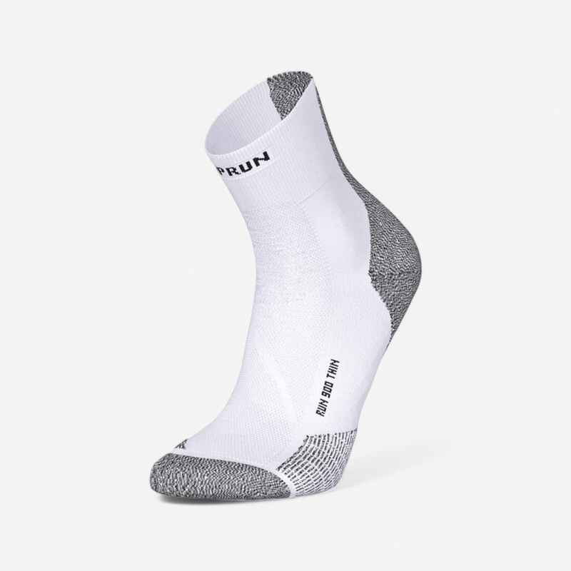 KIPRUN run900 Mid-Calf Thin Running Socks - White - Decathlon