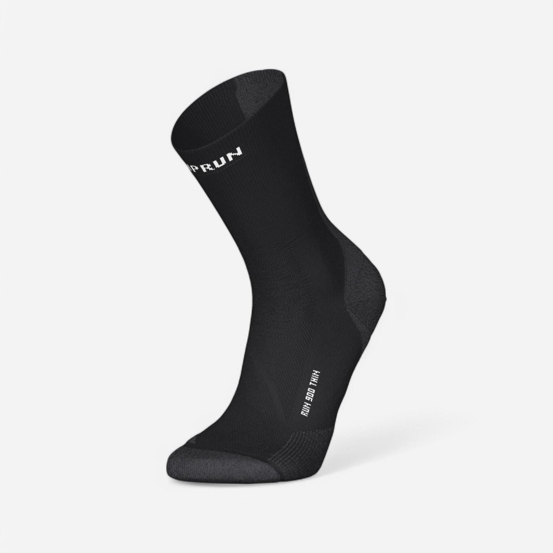 KIPRUN run900 thin mid-calf running socks - black