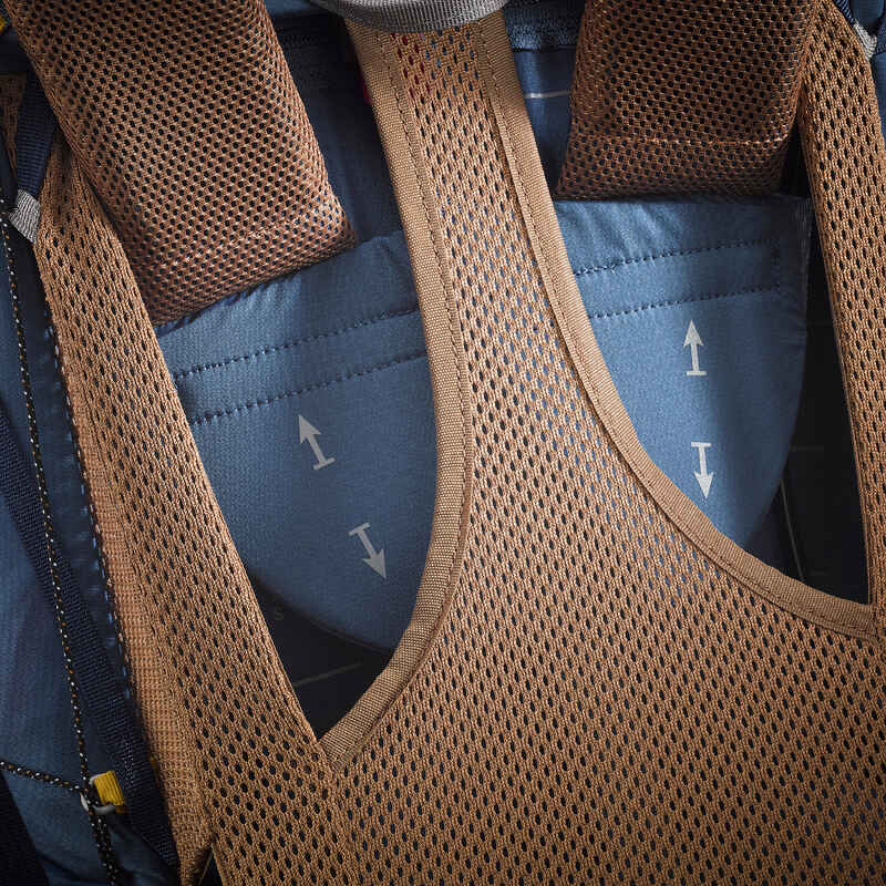 Morral de 50 + 10 litros de trekking para Hombre Forclaz MT900 azul - Decathlon