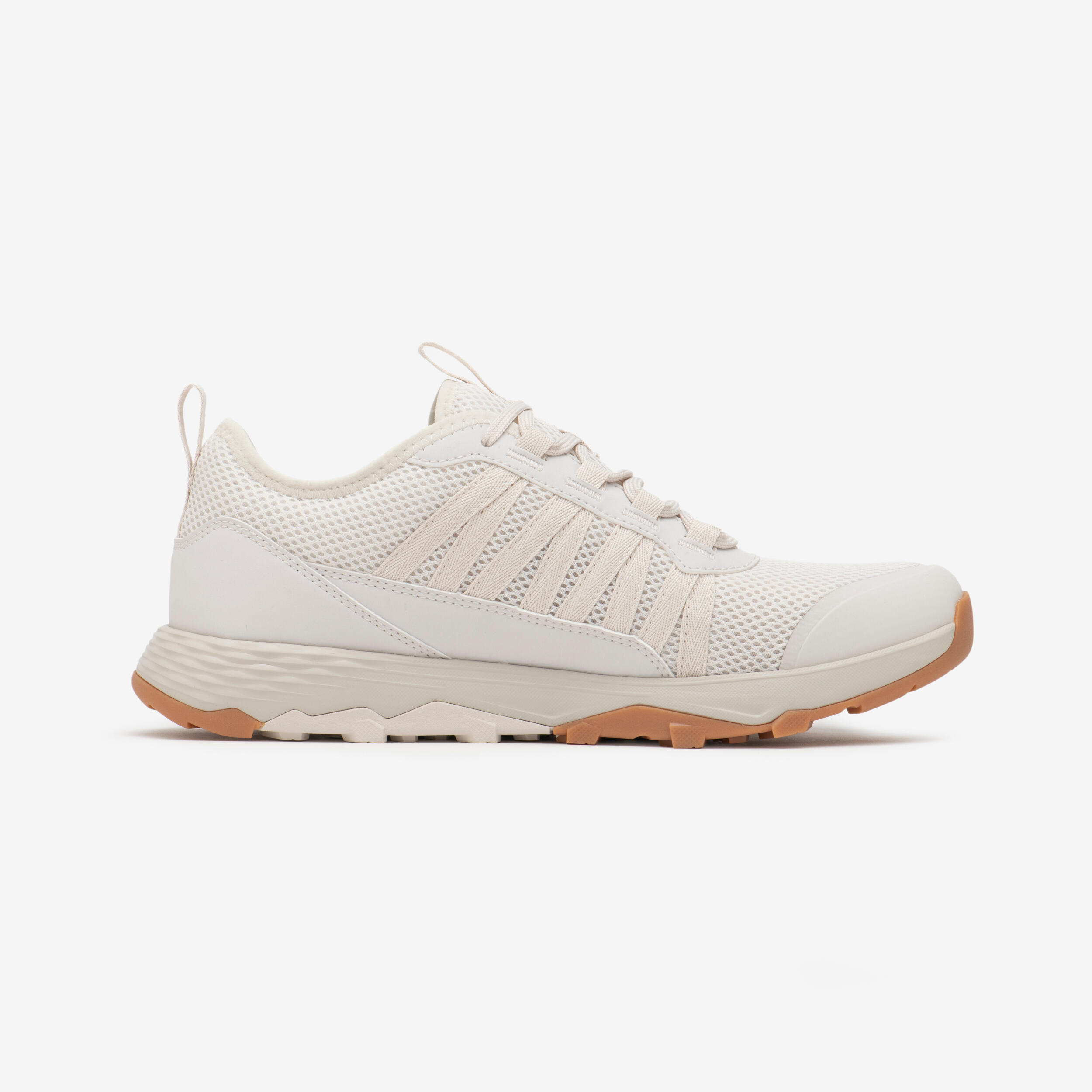 Vīriešu gaisu caurlaidīgi zemie pārgājienu apavi “NH500 Fresh”, balti ...