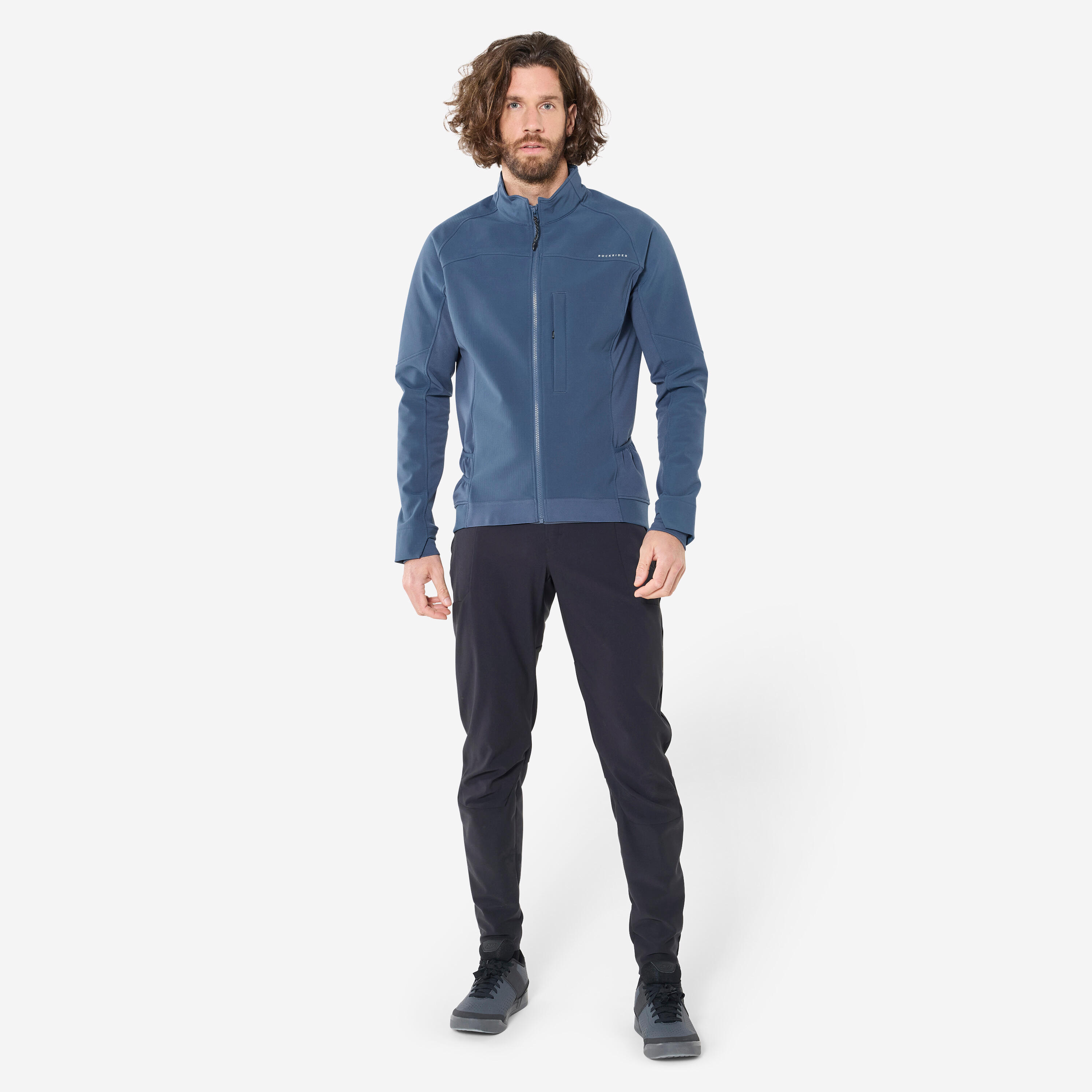 Vīriešu ziemas kalnu riteņbraukšanas jaka, zila - Decathlon