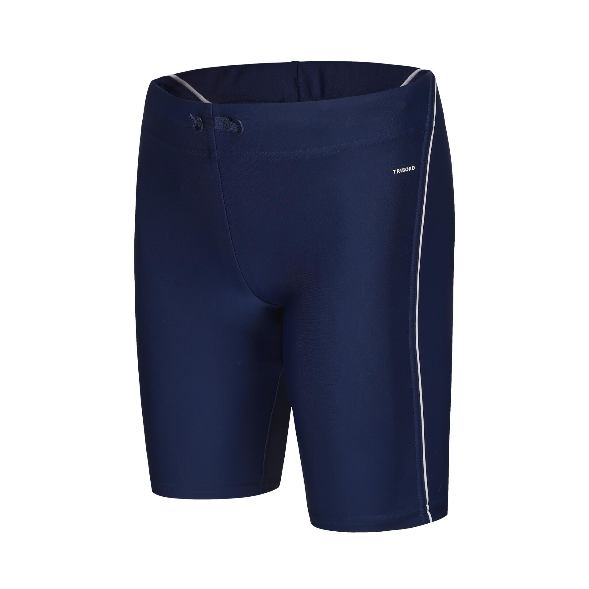 swimming BOY two-piece mid-leg shorty NAVY ALL SPEED