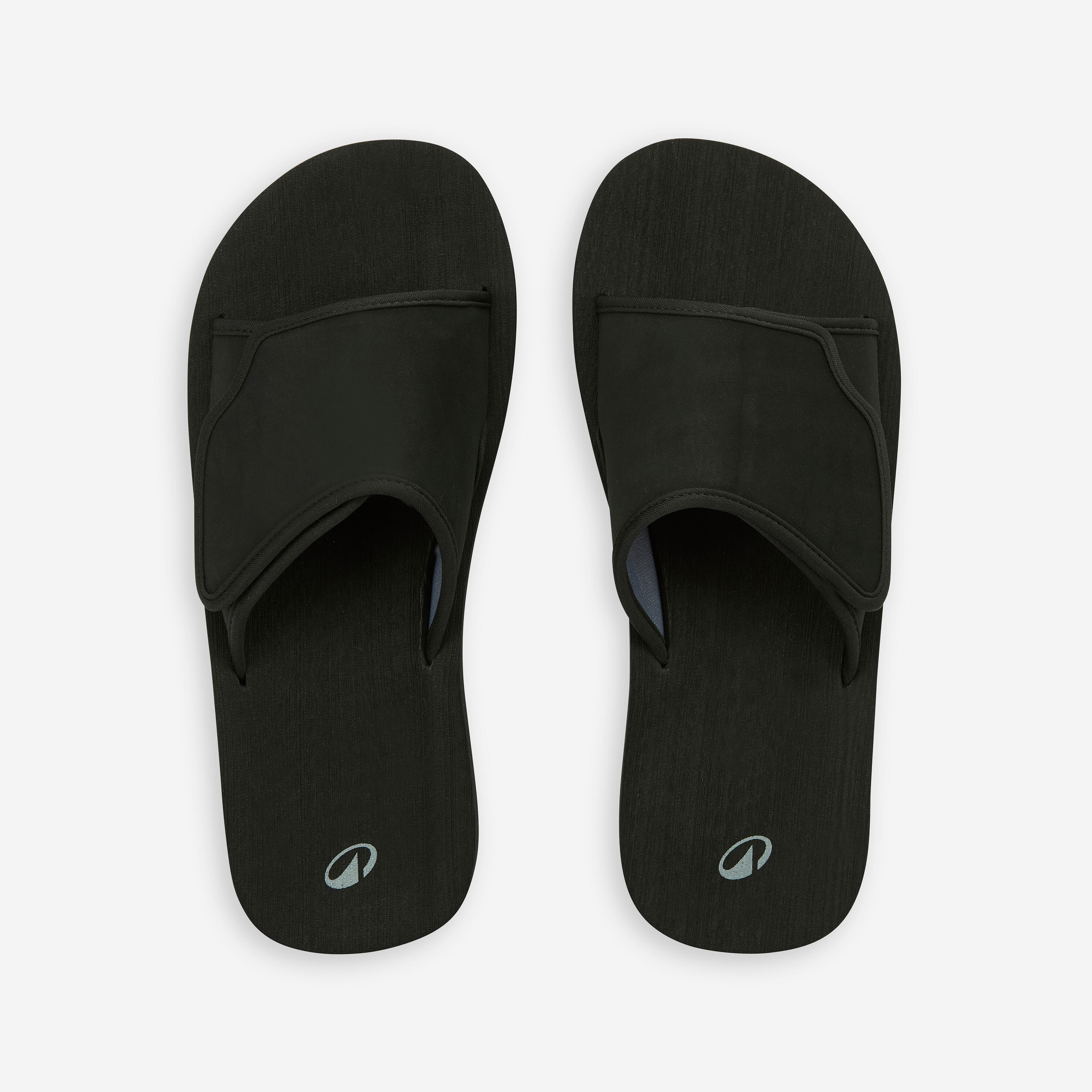 Chanclas de playa para hombre Olaian Slaps 590 negro - Decathlon