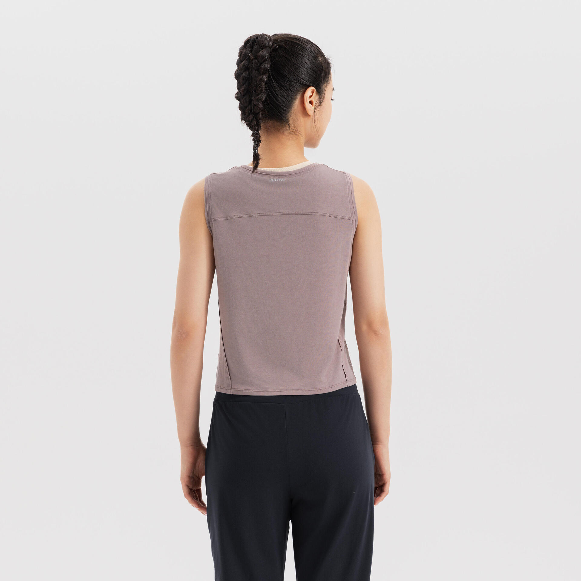 Women's Yoga Tank Top silk - Brown