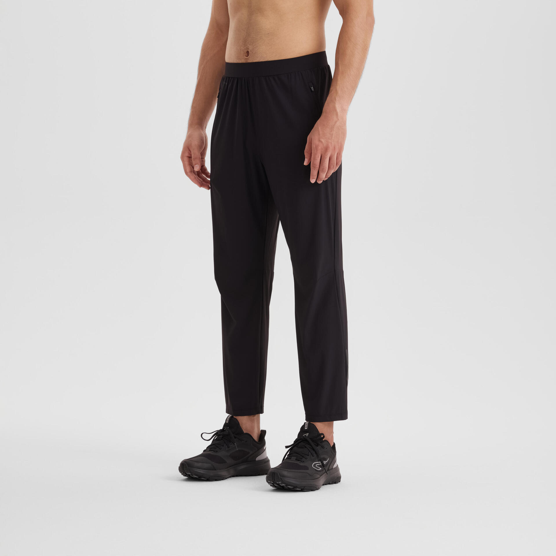 Men's Running Breathable Trousers - KIPRUN Run 500 Cool - Black