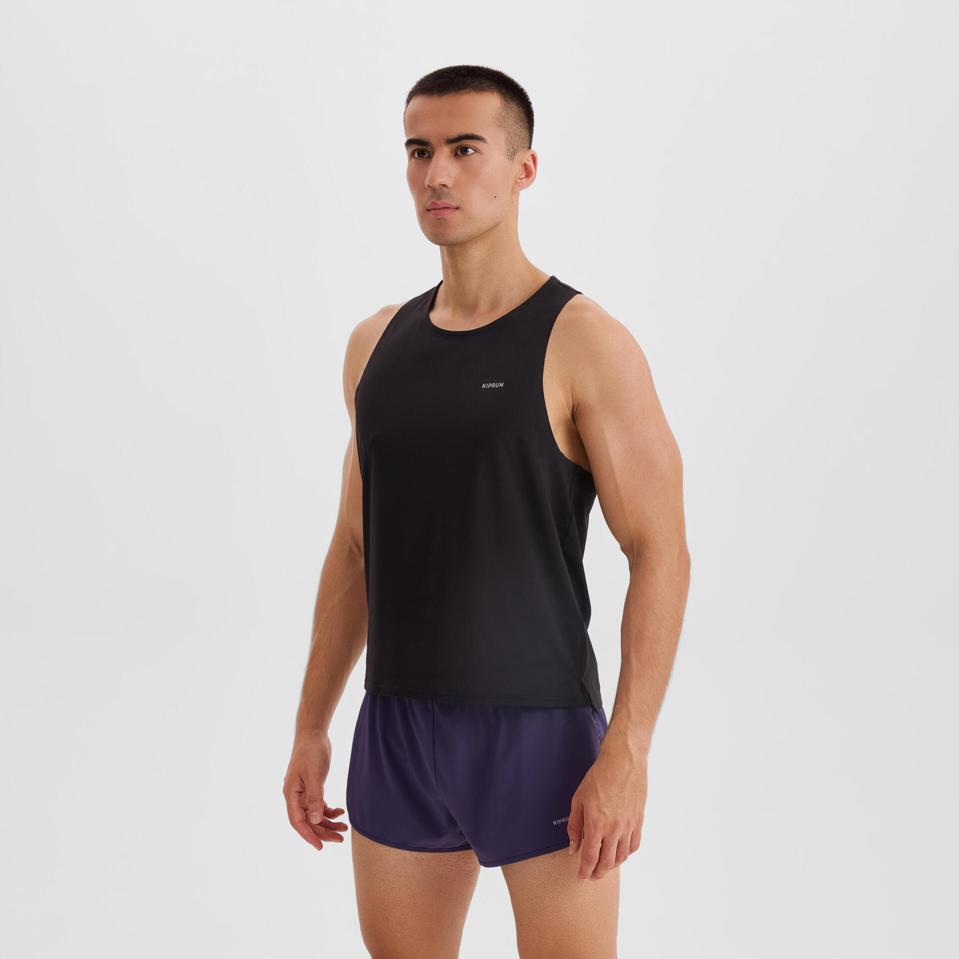 Men's Ultralight Breathable Running Tank Top 900 LIGHT - Black