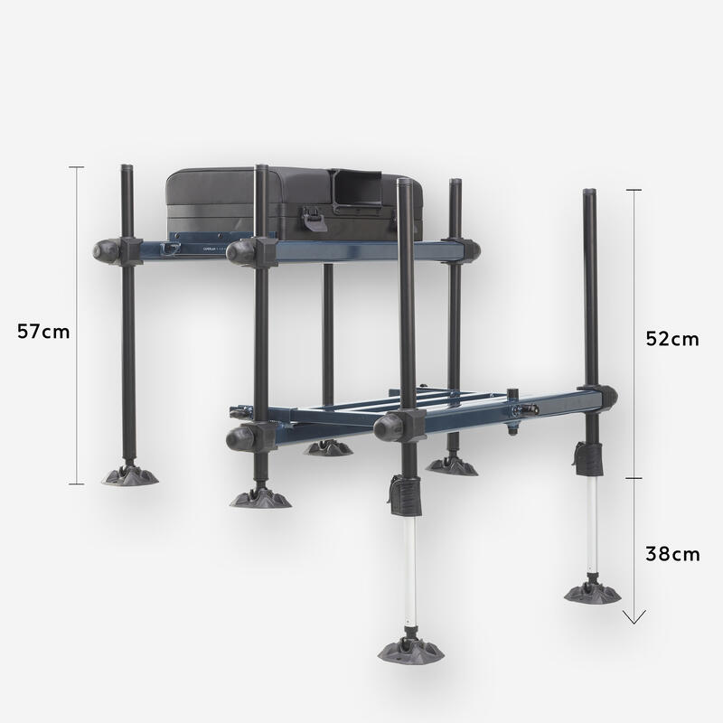 STATION DE PECHE AU COUP ET FEEDER CSB D25 LIGHT Noir CAPERLAN | Decathlon