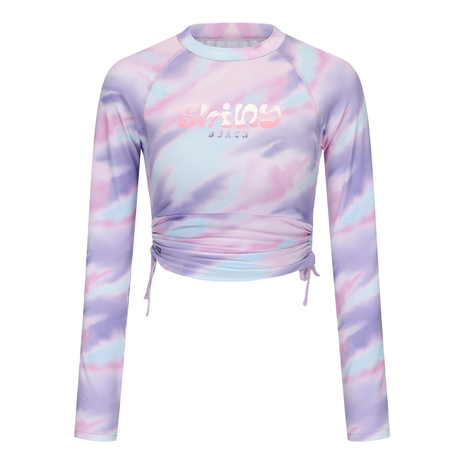 Women's long sleeve uv-protection surfing top 100 sunny TIEDYE PINK