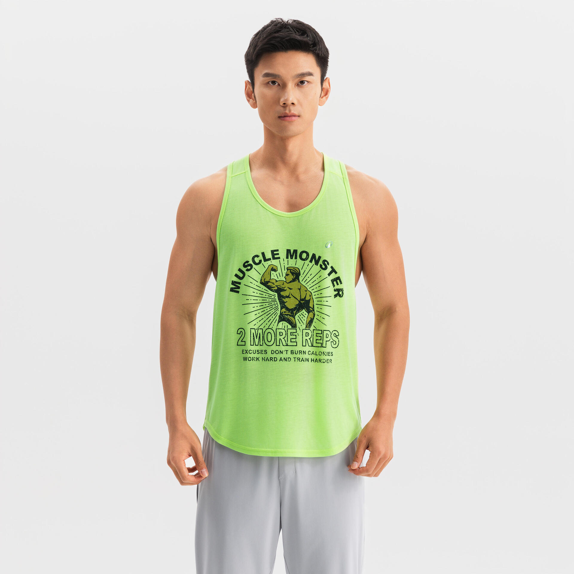 Men's Strength Training Stringer Tank Top 900 - Aquamarine