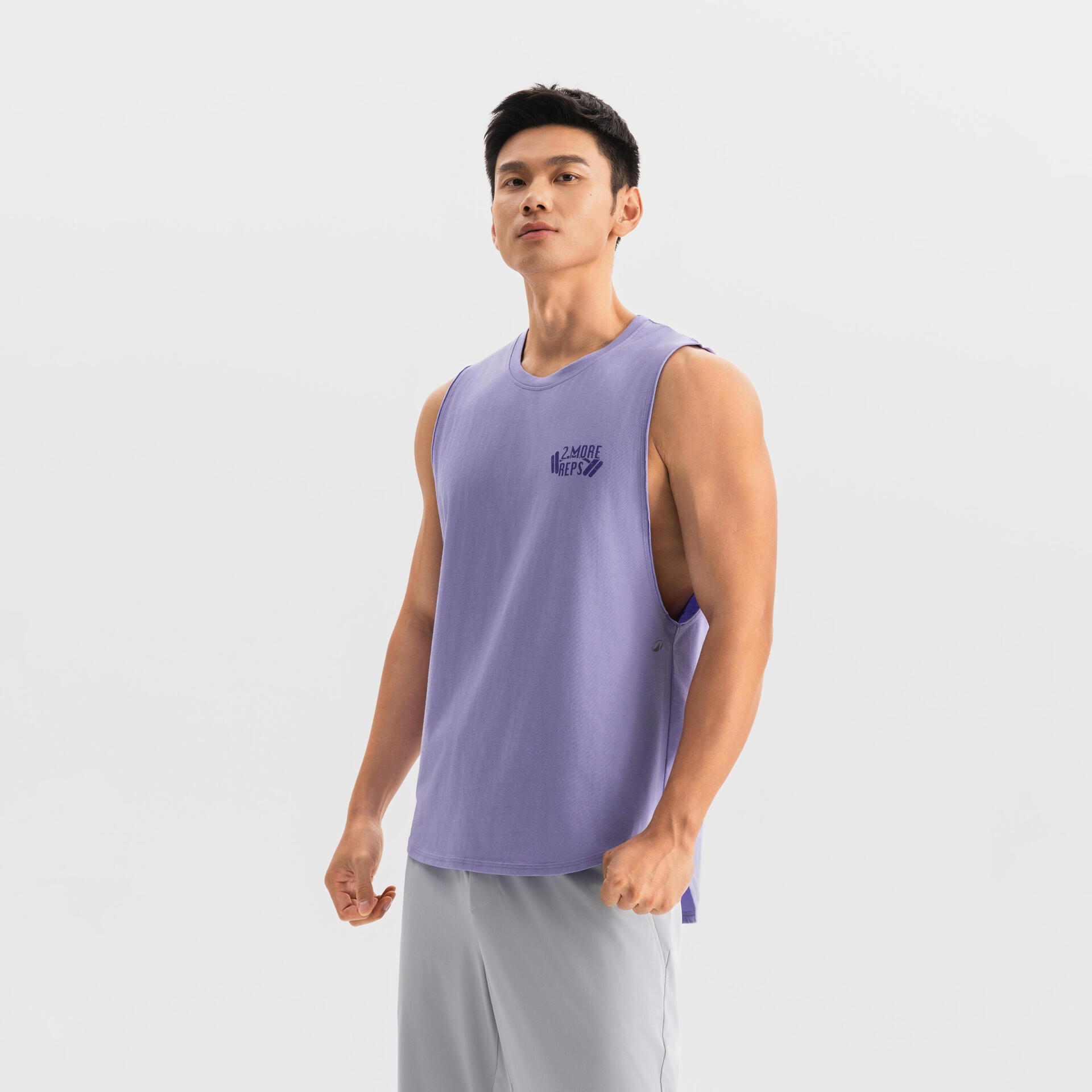 MEN STRENGTH TRAINING TANK 500-lavender purple