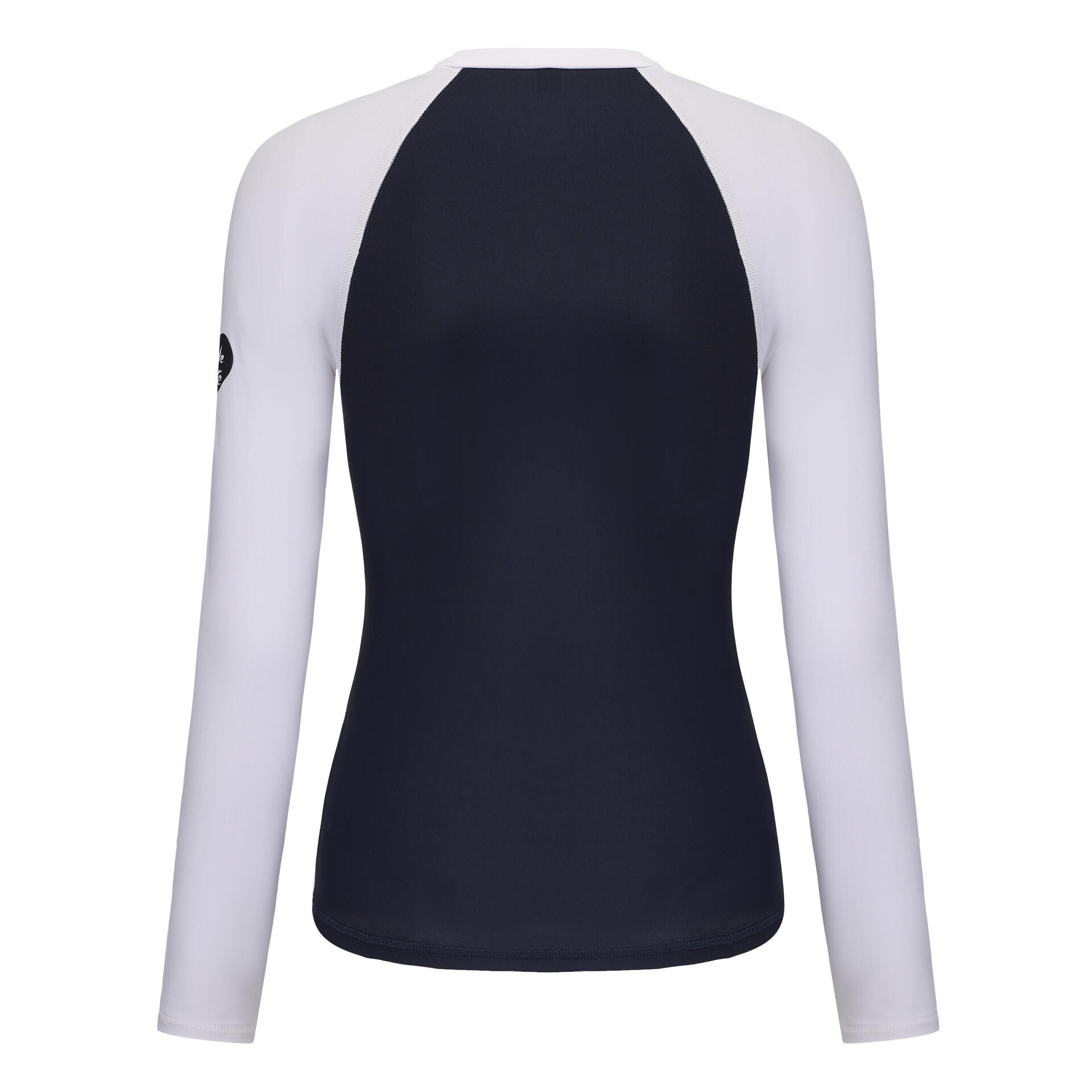 Women’s surfing UV top 100 SLIM NAVY/WHT
