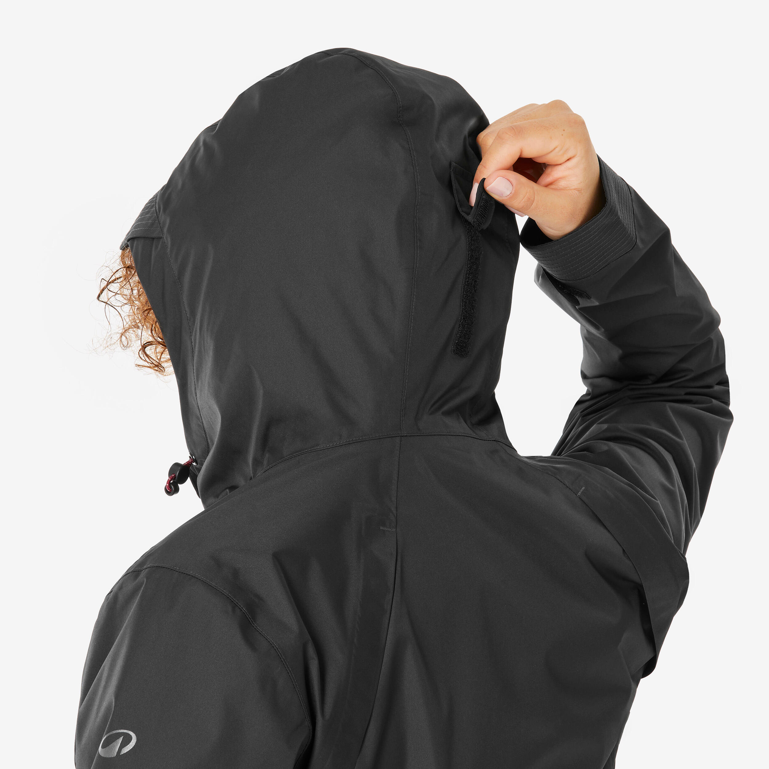 Women's Hiking Waterproof Jacket, NH 500 - Black - Quechua - Decathlon