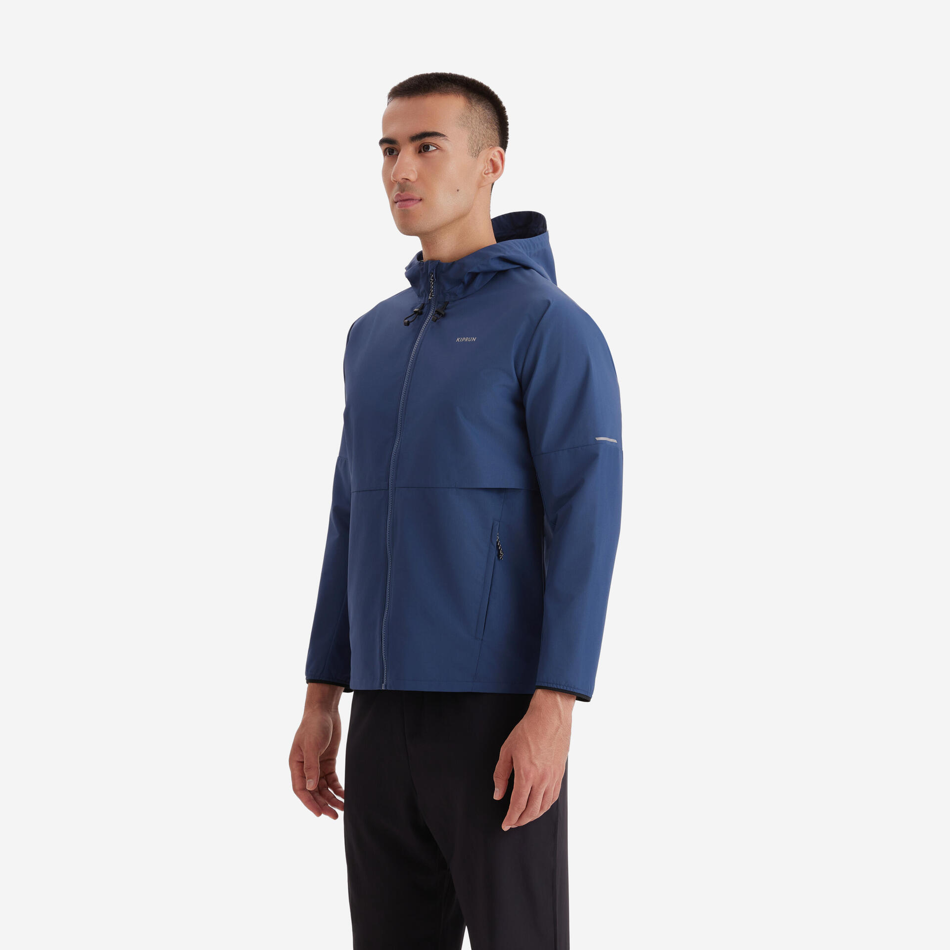 Men's Run 100 Waterproof Jacket - Blue