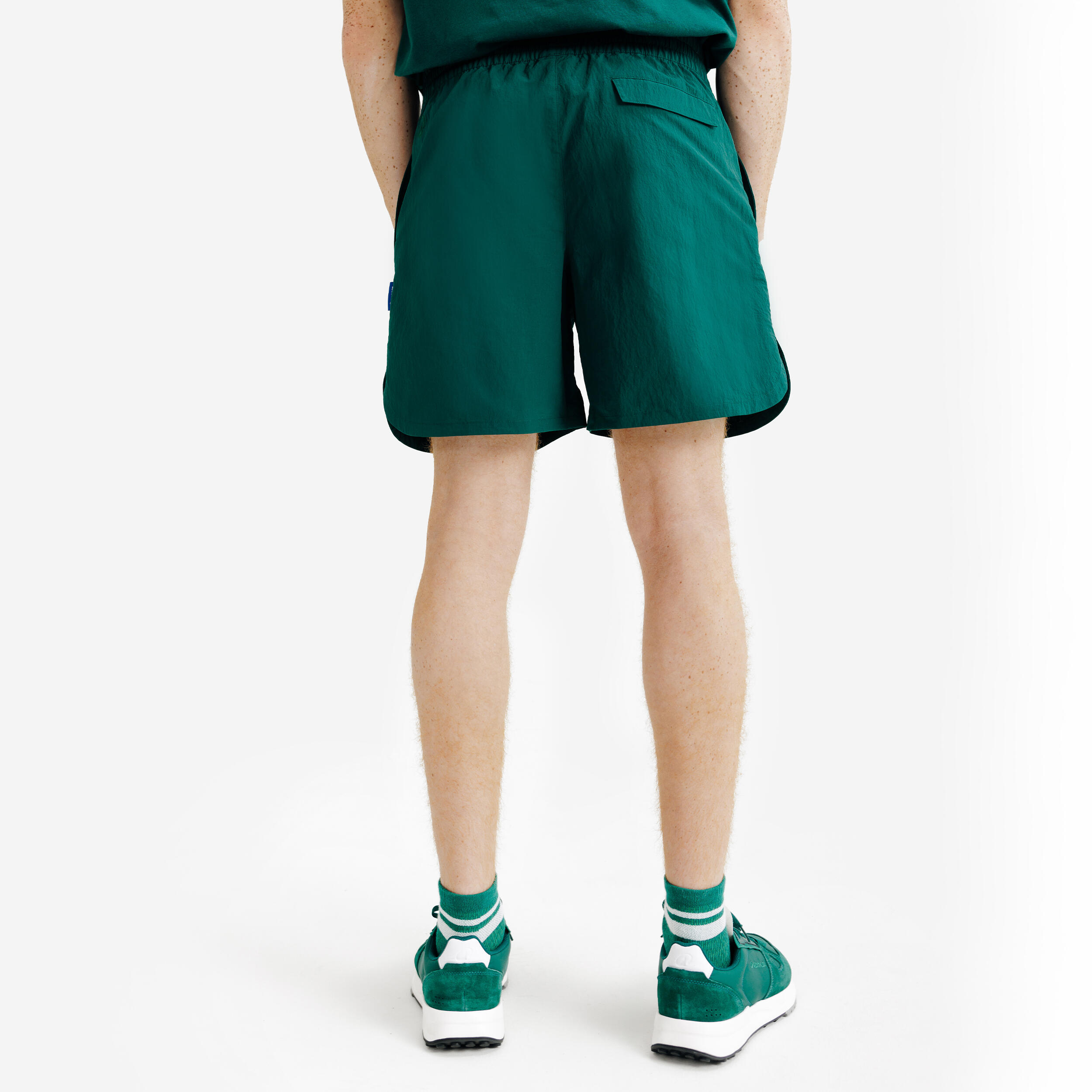 Men's canvas shorts, Elementals, Green - Decathlon