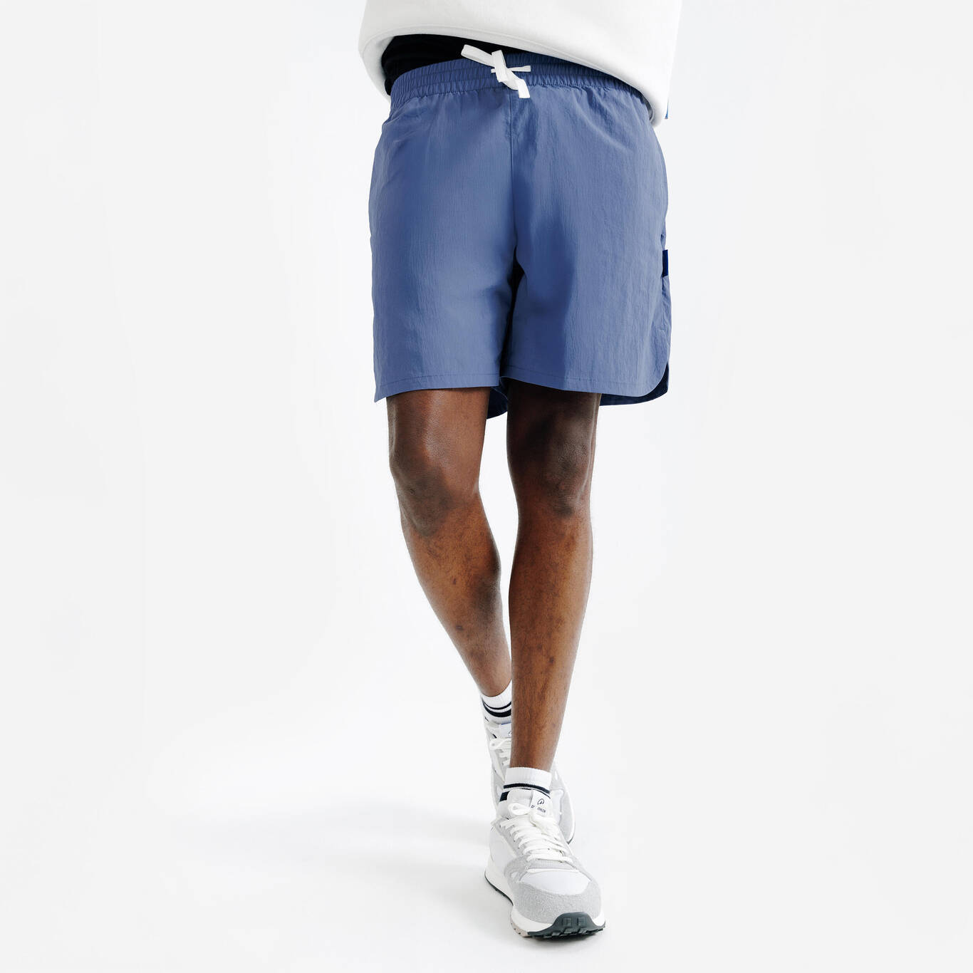 Men's canvas shorts, blue - Decathlon