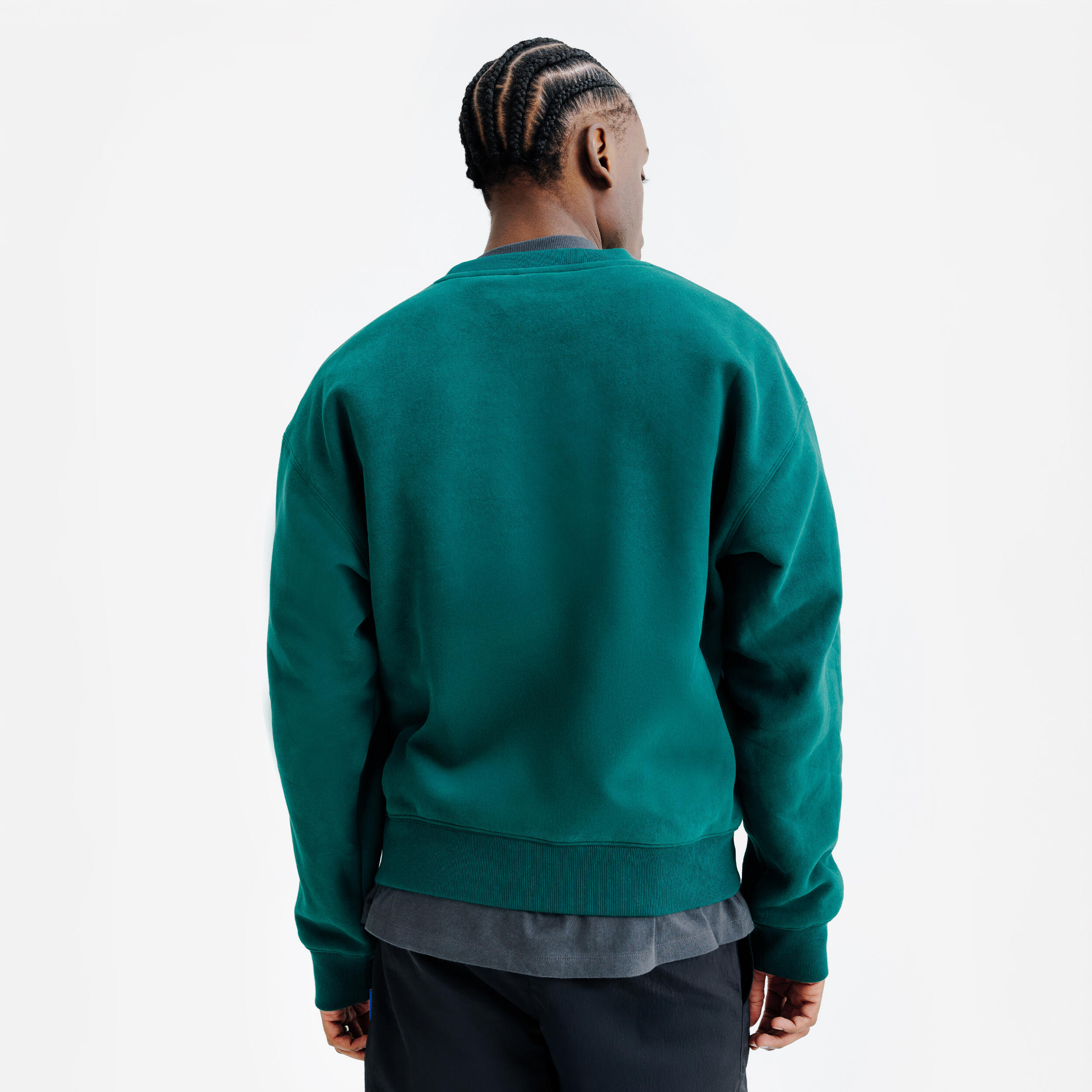 Men's crew neck sweatshirt - Elementals, Green DECATHLON | Decathlon