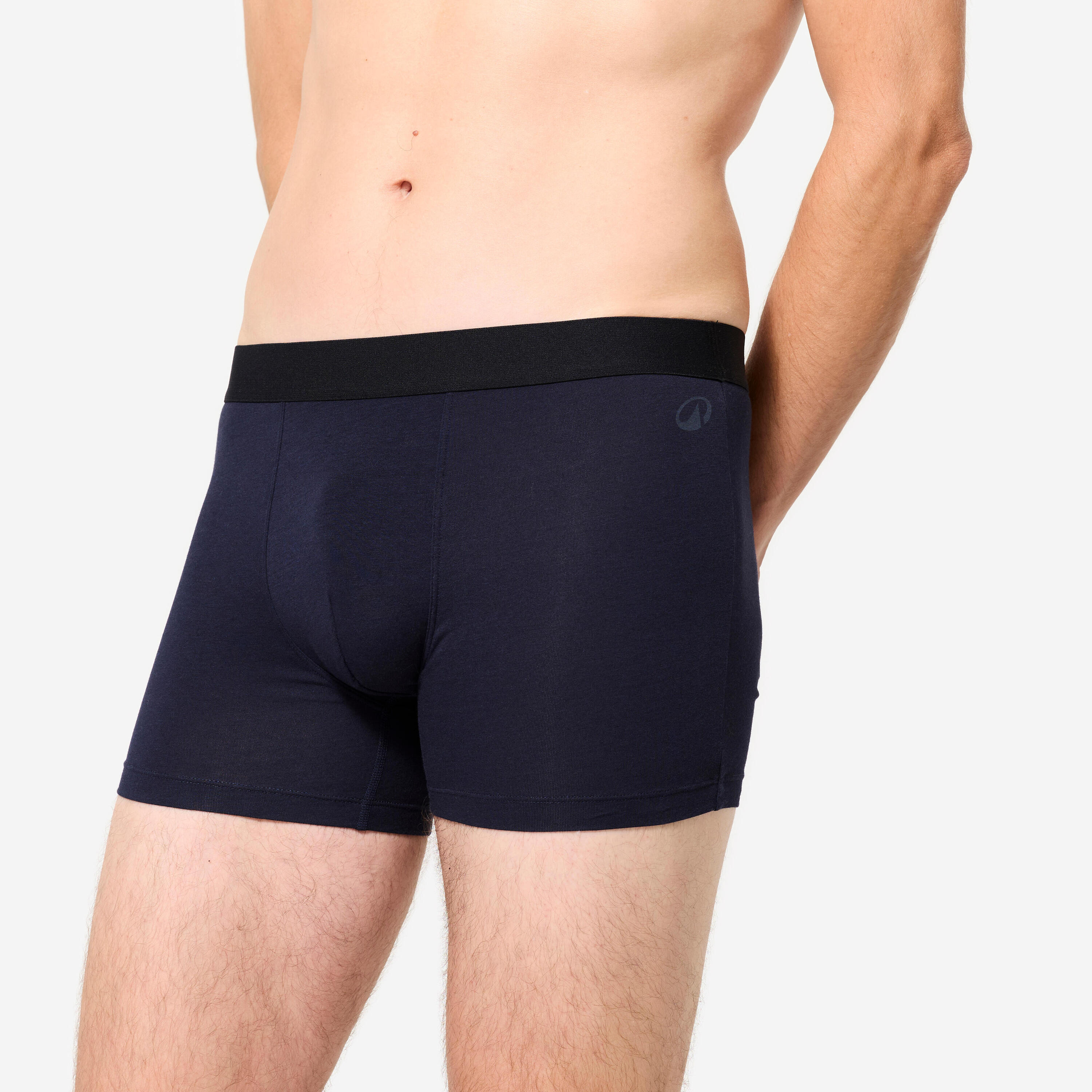 Calzoncillo bóxer deportivo algodón pack 3 Hombre - Negro, gris y azul ...