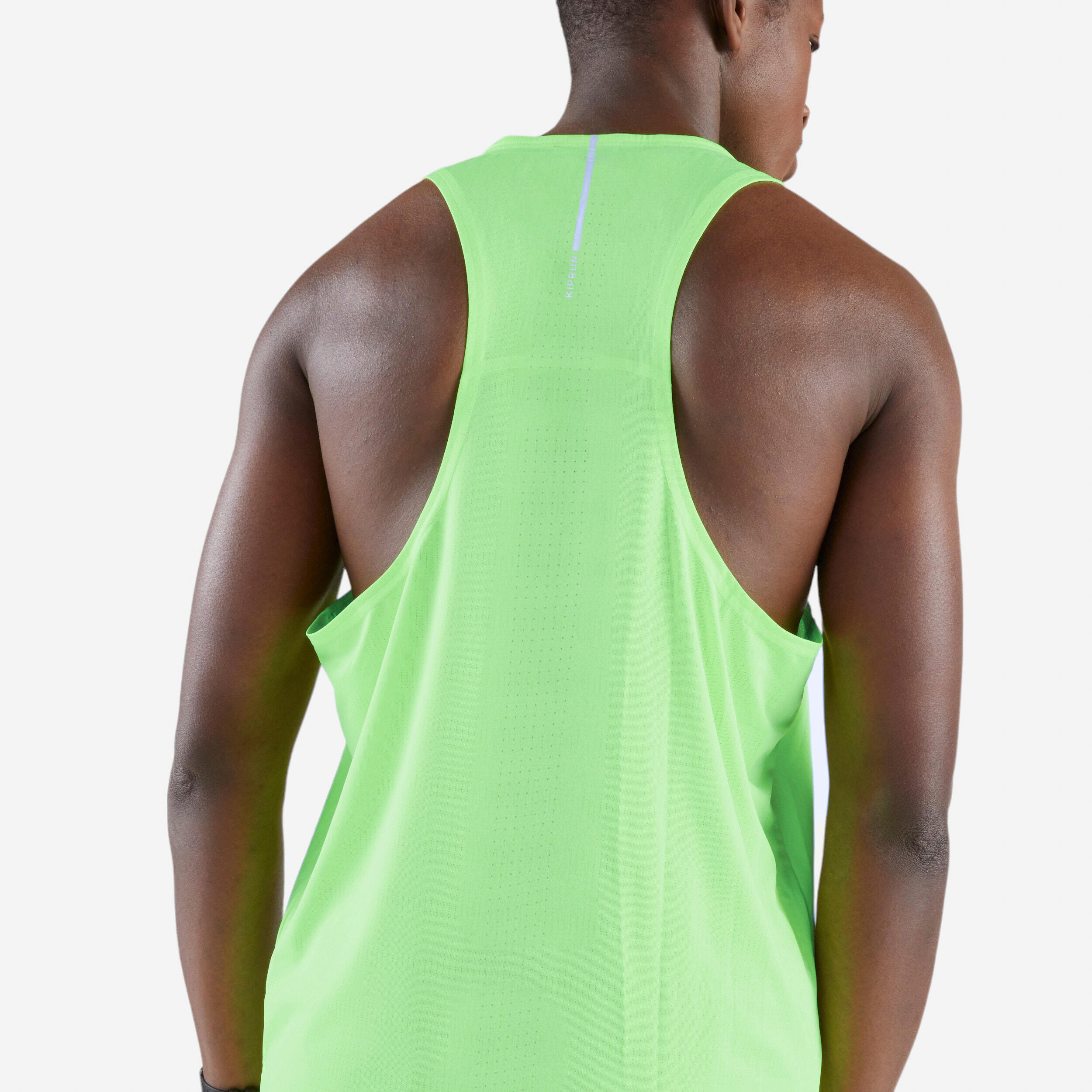 Men's Running Tank Top - Light 900 - fluo chlorophyll green - Kiprun ...