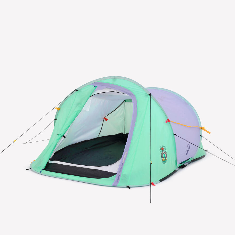 QUECHUA Pop-up tent voor 2 personen 2 Seconds limited edition Vintage ...