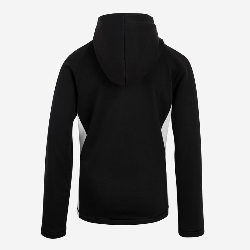 PUMA - Hanorac pentru sport cu fermoar și glugă, Puma Negru-Alb Copii ...