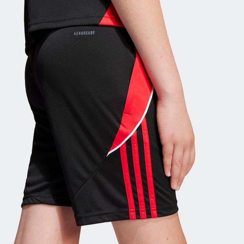 Short Tiro 24 Enfant Noir/Rouge ADIDAS | Decathlon