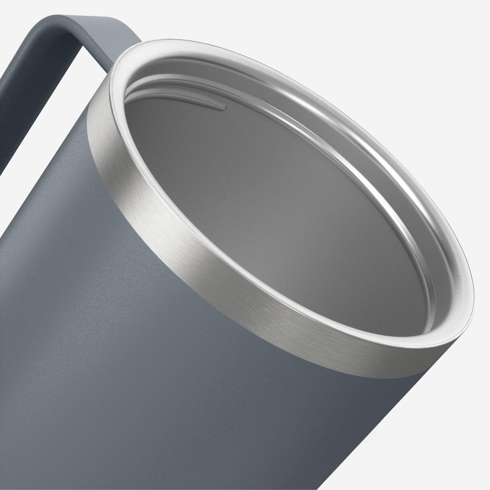 Taza para camping 0,35L isotérmica inoxidable Quechua 900 - Gris ...