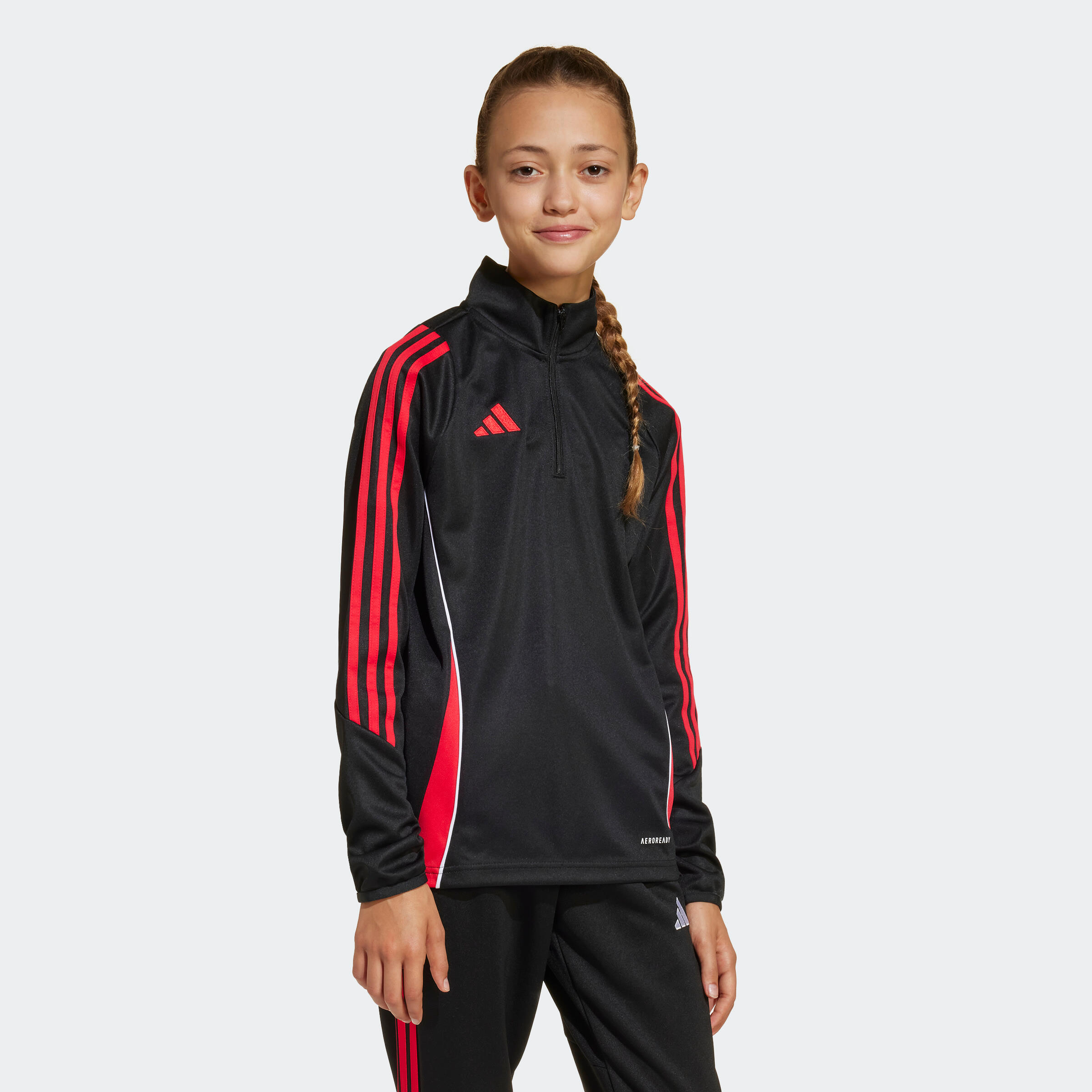 Kids' Training Top Tiro 24 - Black/Red ADIDAS | Decathlon
