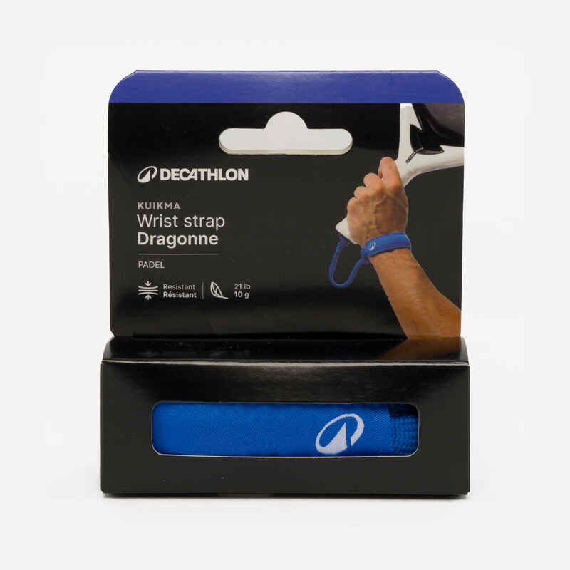 Pielāgojama un mazgājama padel tenisa raketes siksniņa, zila - Decathlon