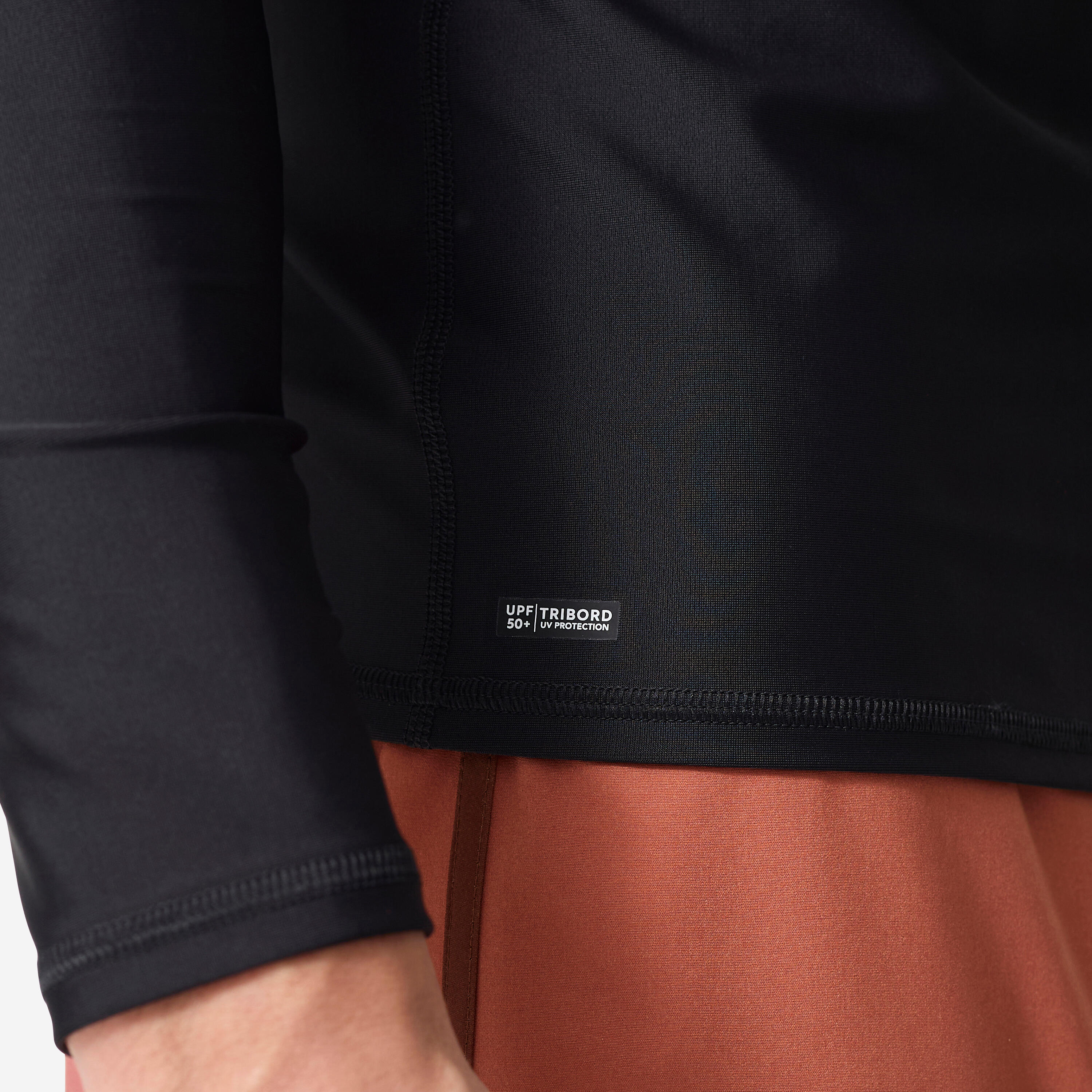 Camiseta de Cremallera UPF 50 para Hombre Olain Surf 500 negro - Decathlon