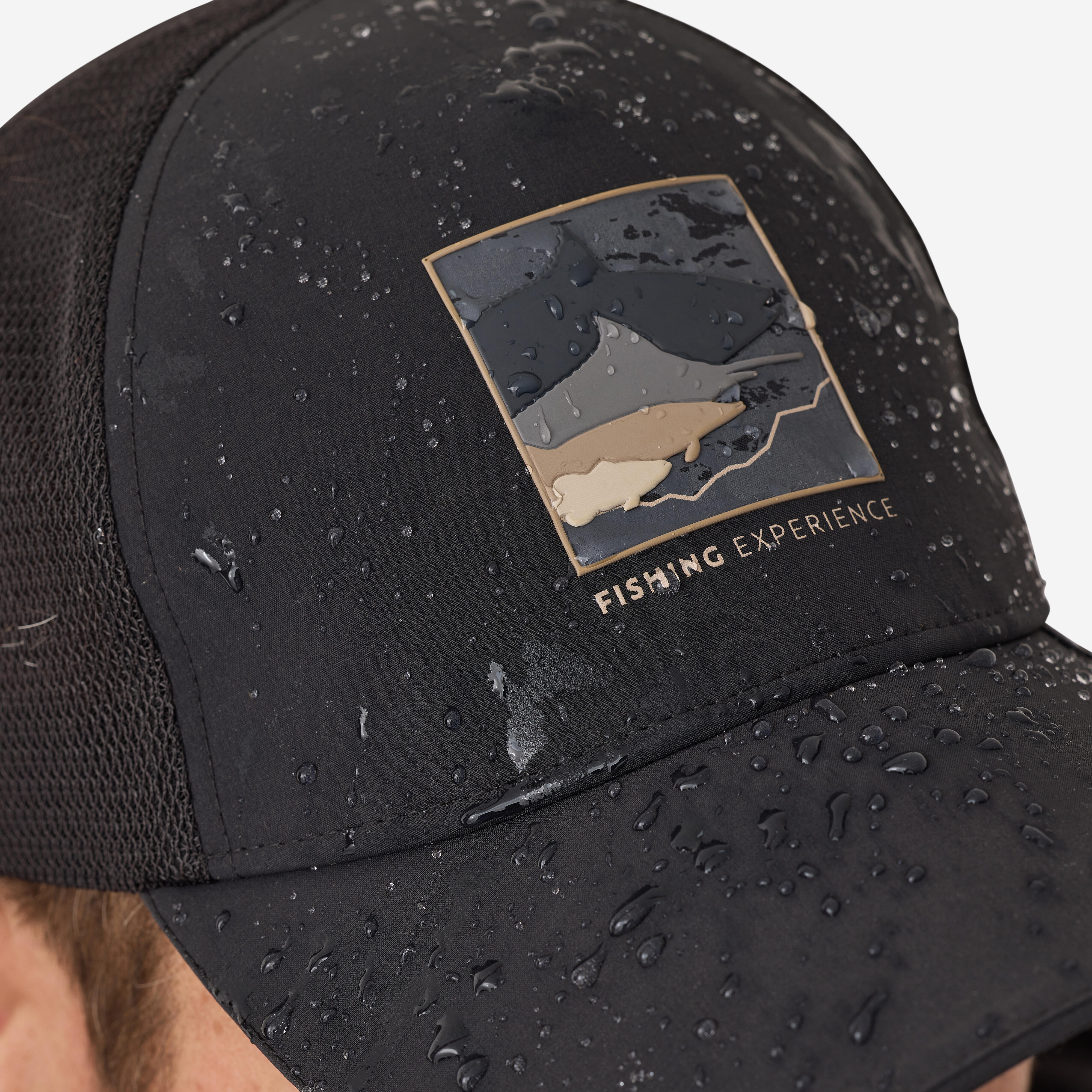 Waterproof Fishing Cap - 900 Black - smoked black, smoked black ...