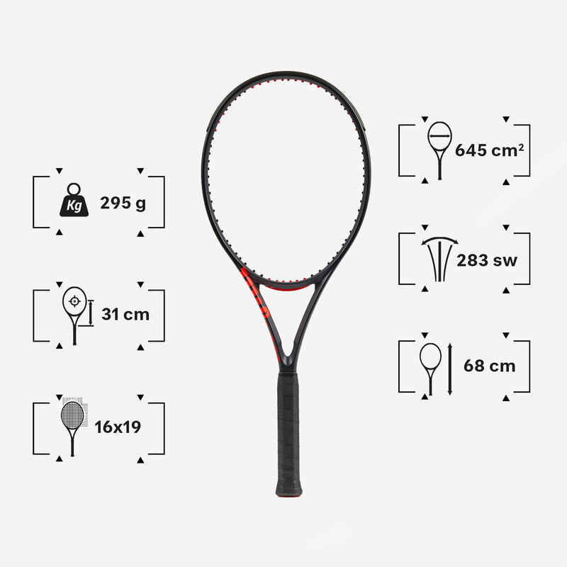 Adult Tennis Racket Clash 100 V3 - Black/Orange - Decathlon