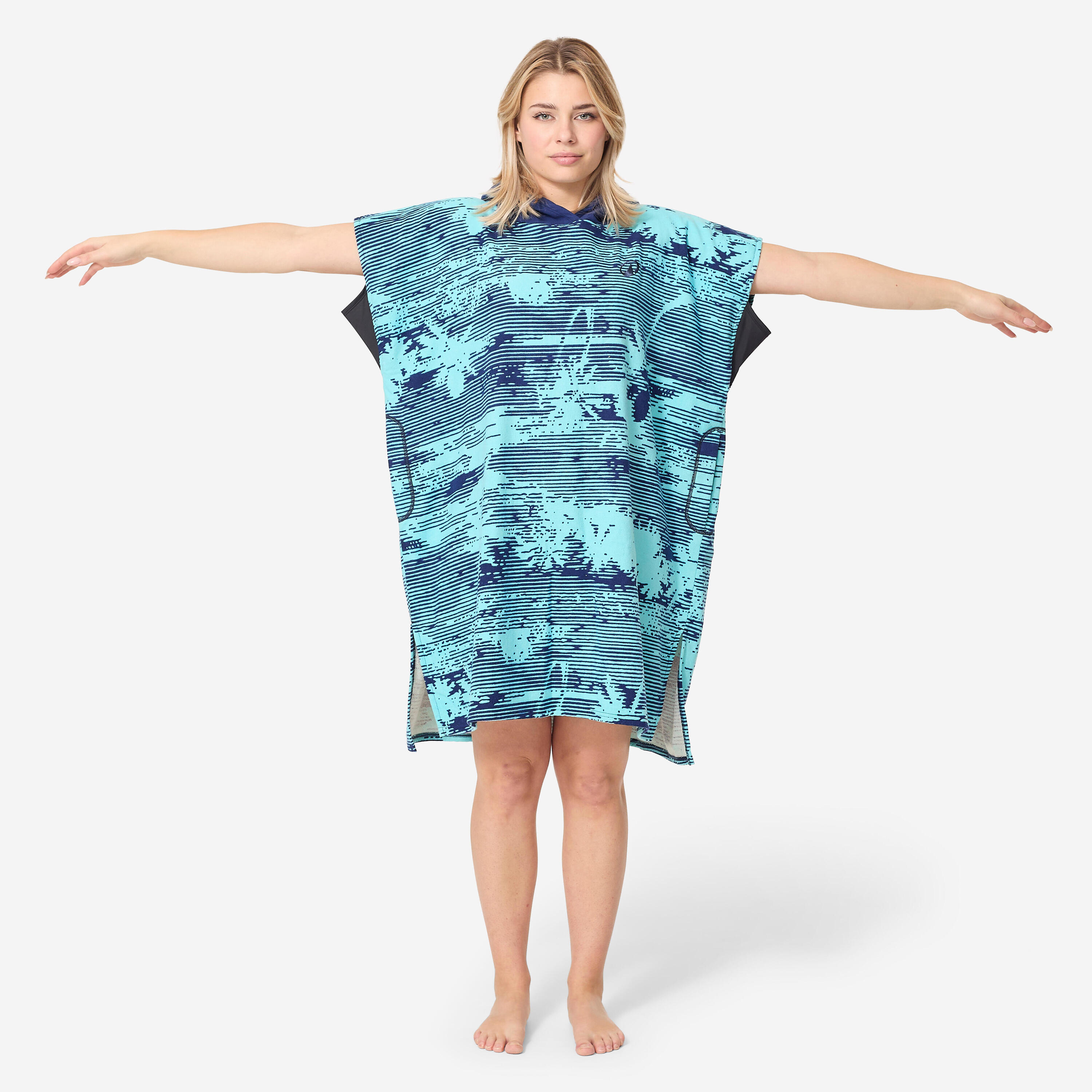 Kids’ UK Surfing Poncho 135 to 160 cm - 550 View blue | Decathlon