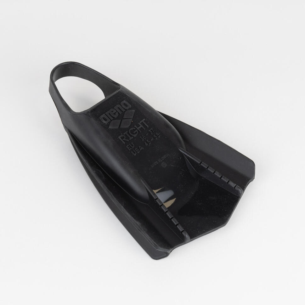 Palmes de natation en silicone - Arena powerfin Pro II noir | Decathlon