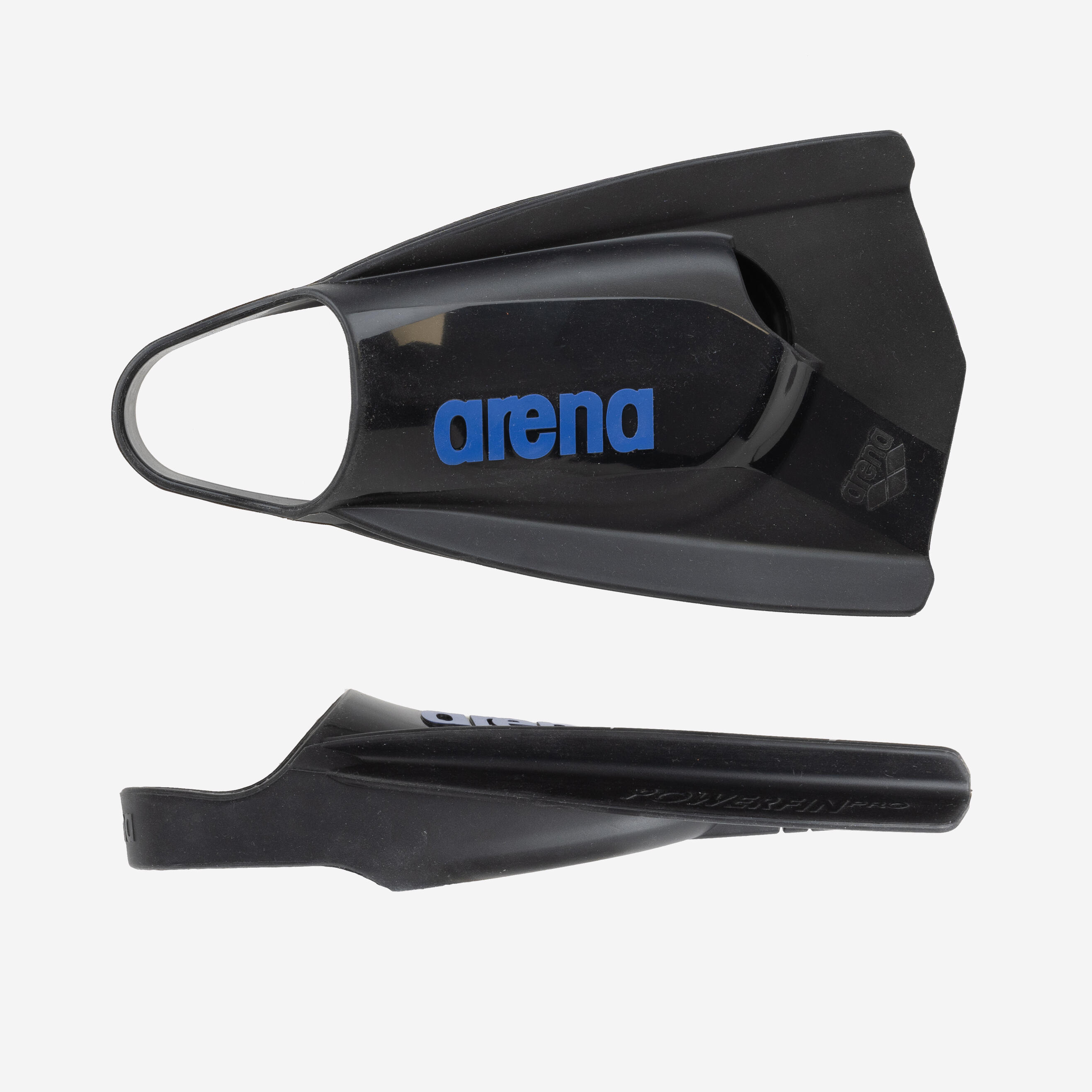Silikona peldēšanas pleznas “Arena Powerfin Pro II”, melnas - Decathlon