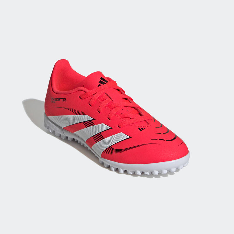 Botas de fútbol multitacos Predator Club Turf adidas Niño Rojo | Decathlon