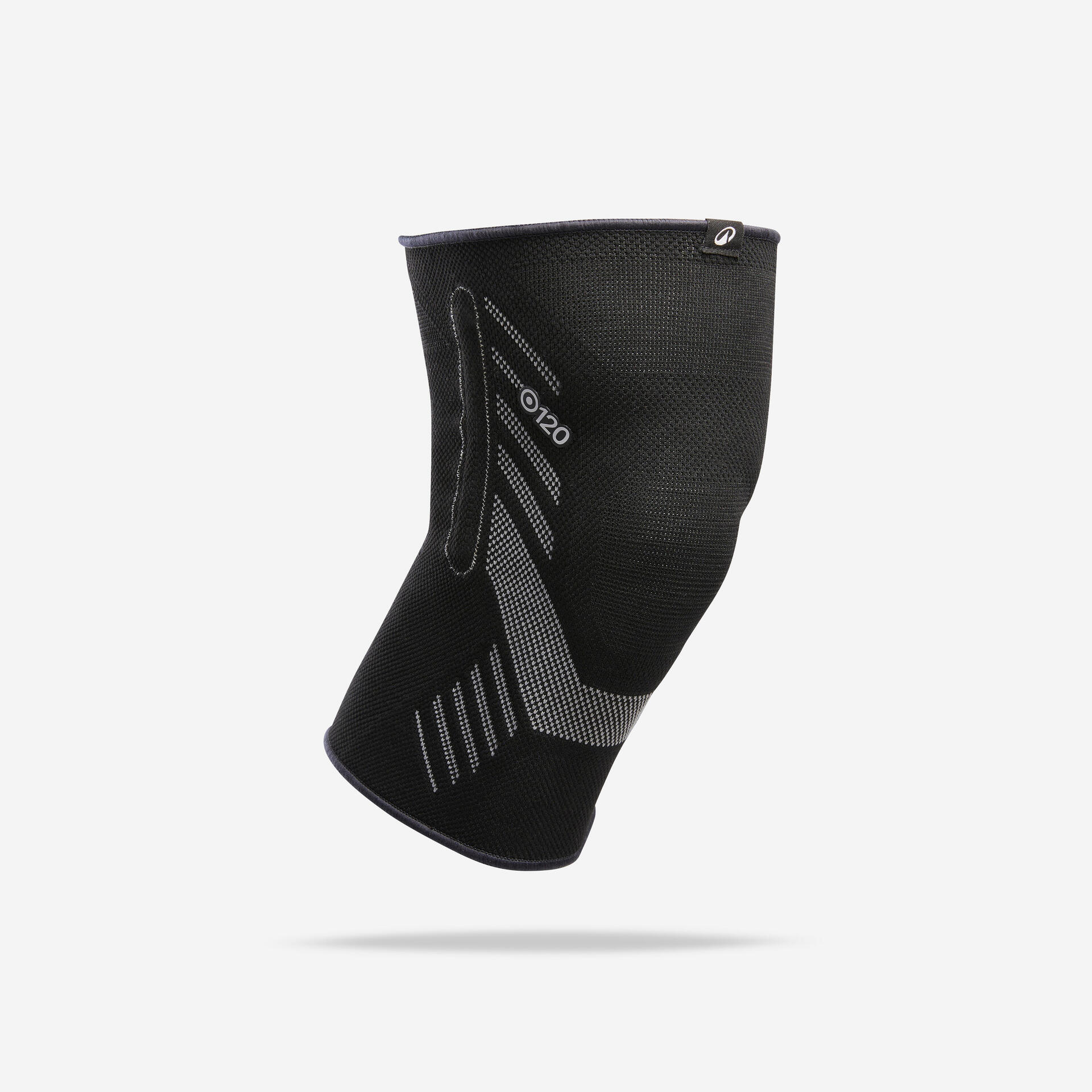 Right or left knee support with side reinforcements