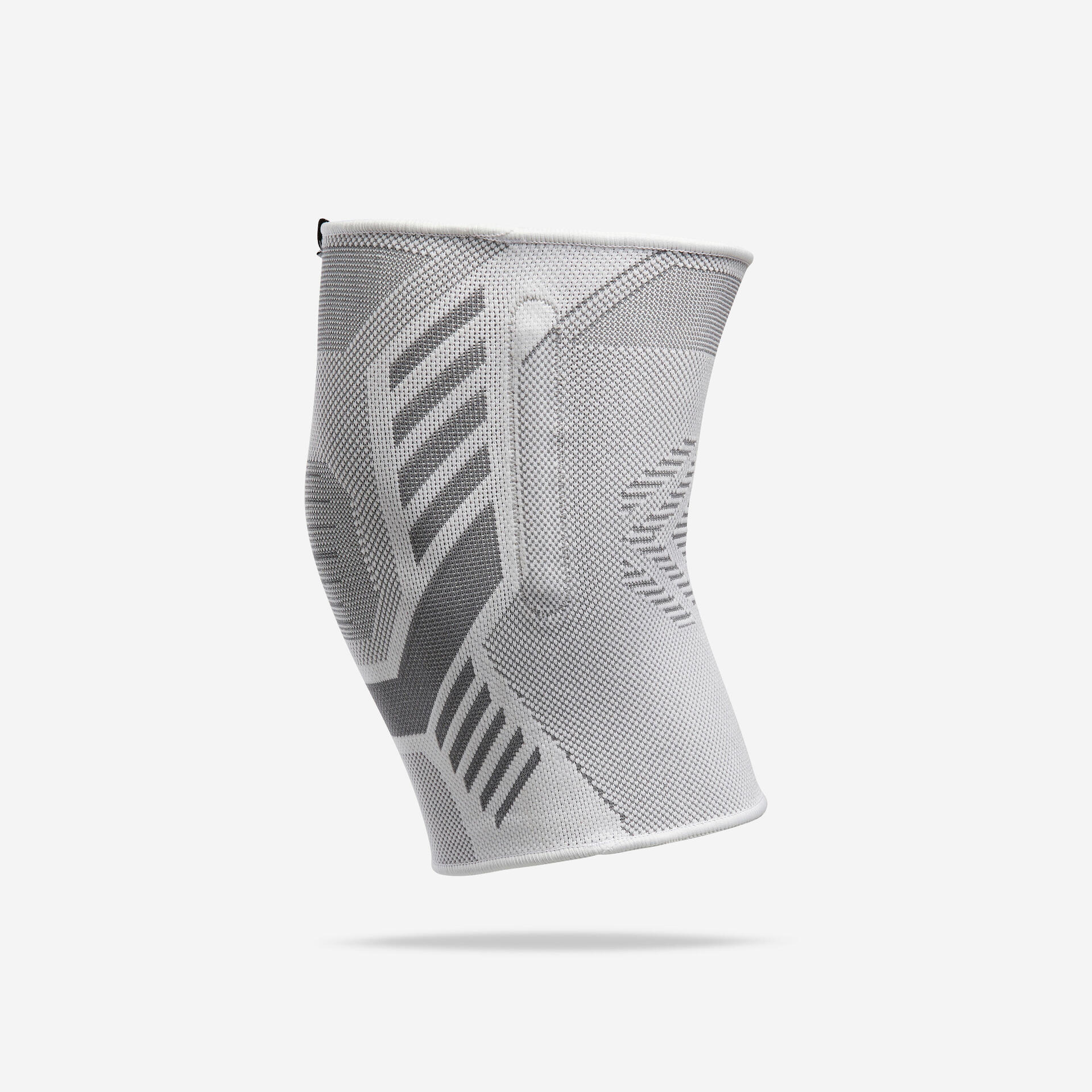 Right or left knee support with side reinforcements