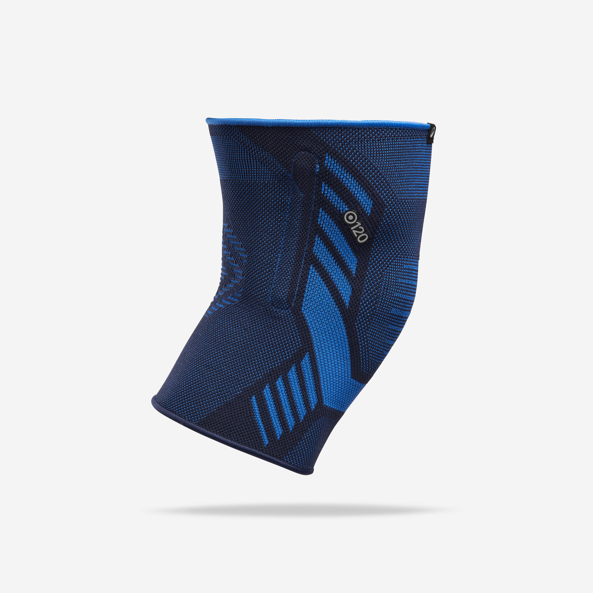 Right or left knee support with side reinforcements