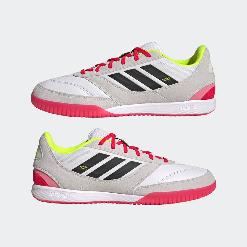 Sapatilhas de Futsal Top Sala Adulto Branco/vermelho ADIDAS - Decathlon