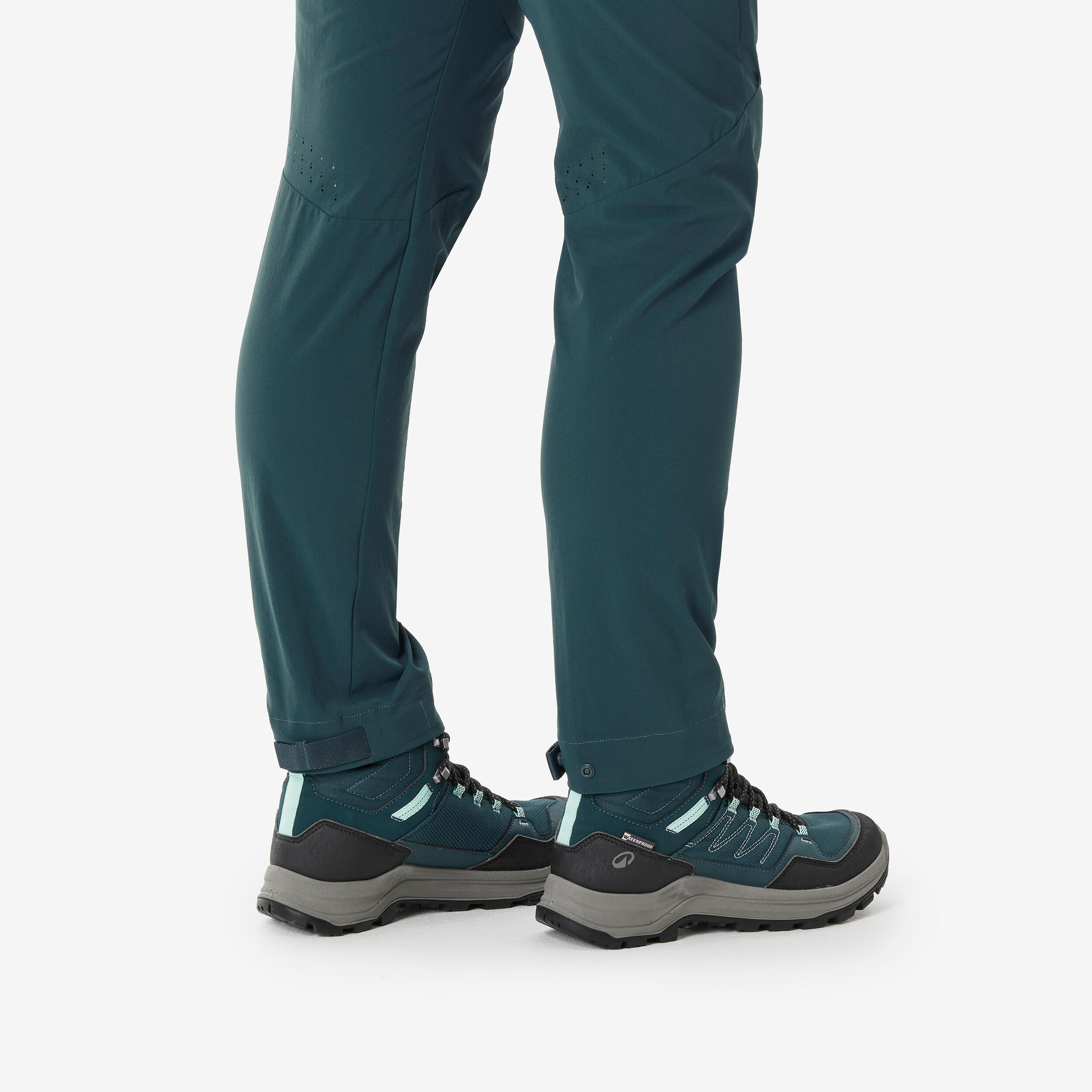 Women’s Hiking Pants - NH 500 Green - Abyss green - Quechua - Decathlon