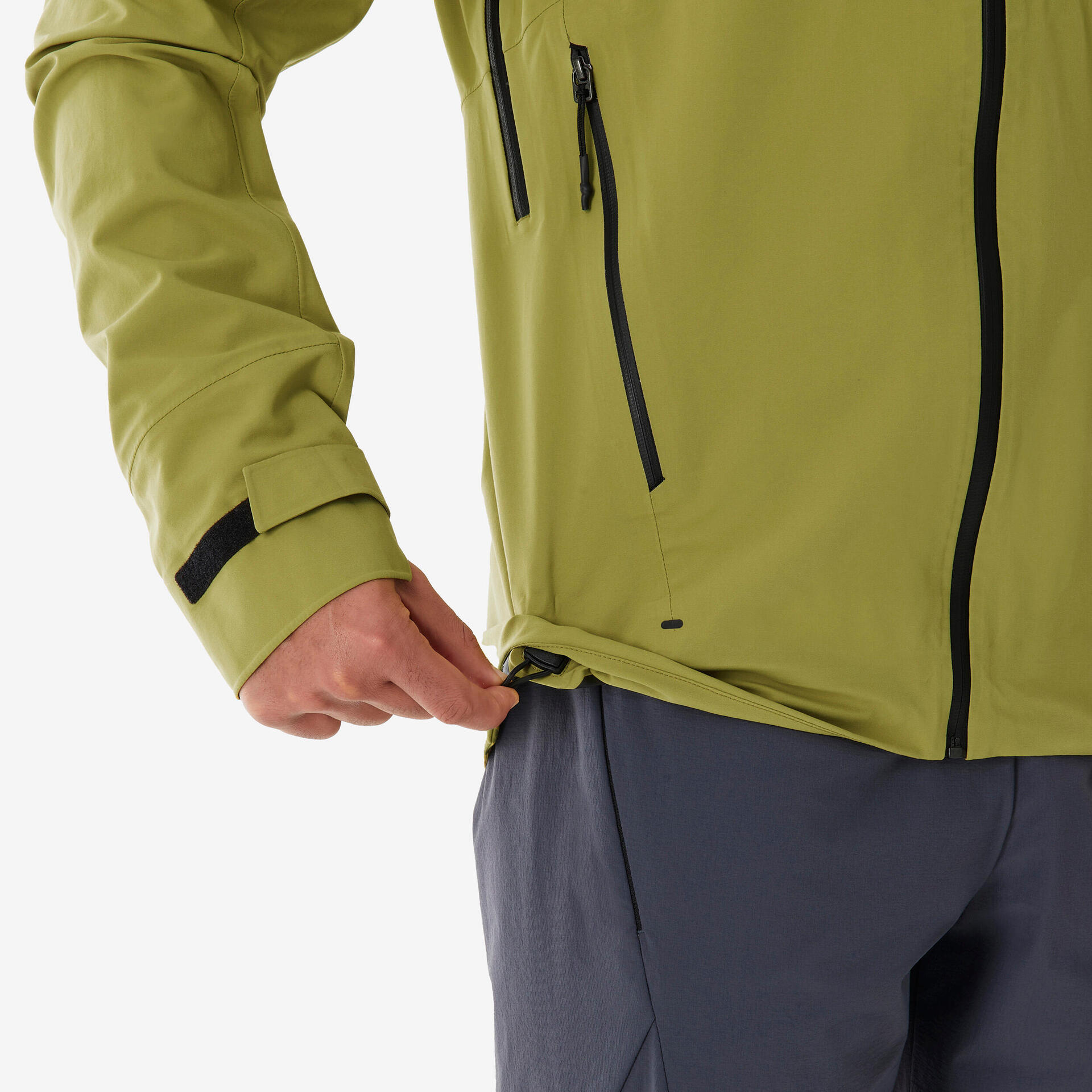 Men’s lightweight, waterproof hiking jacket MH900 - Khaki