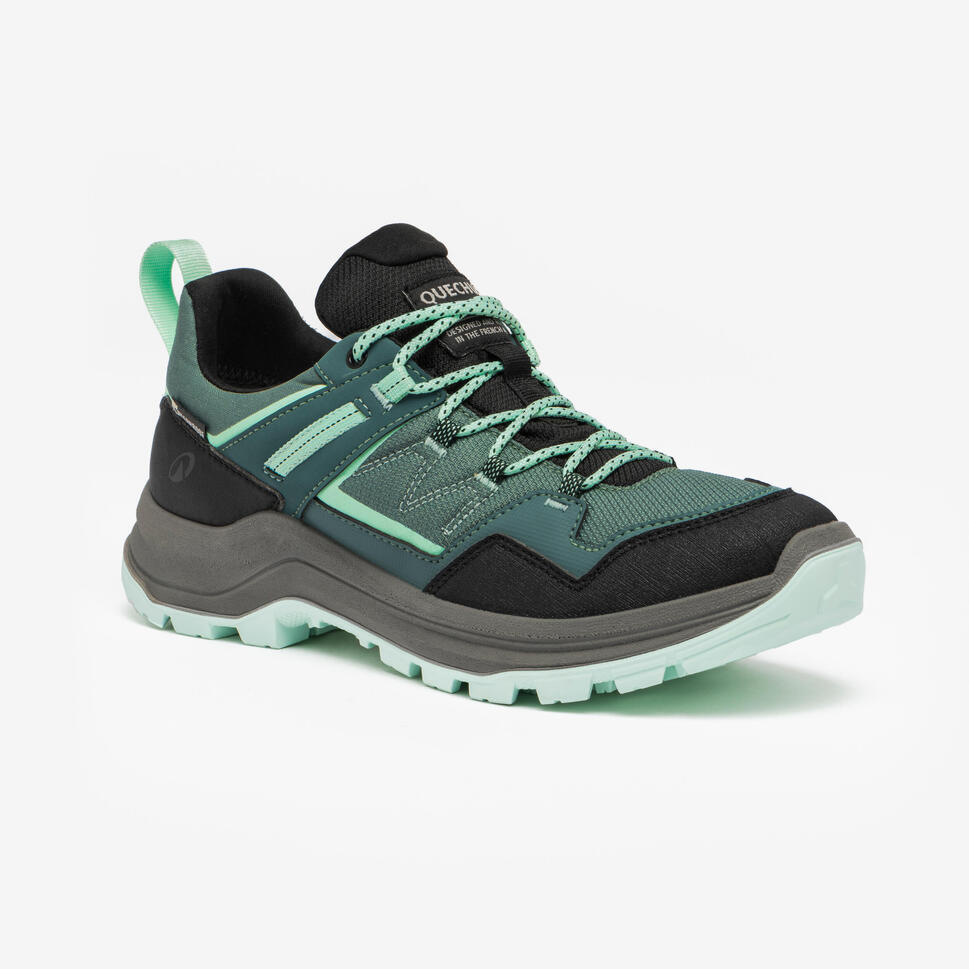 QUECHUA Waterdichte wandelschoenen voor dames MH100 groen | Decathlon