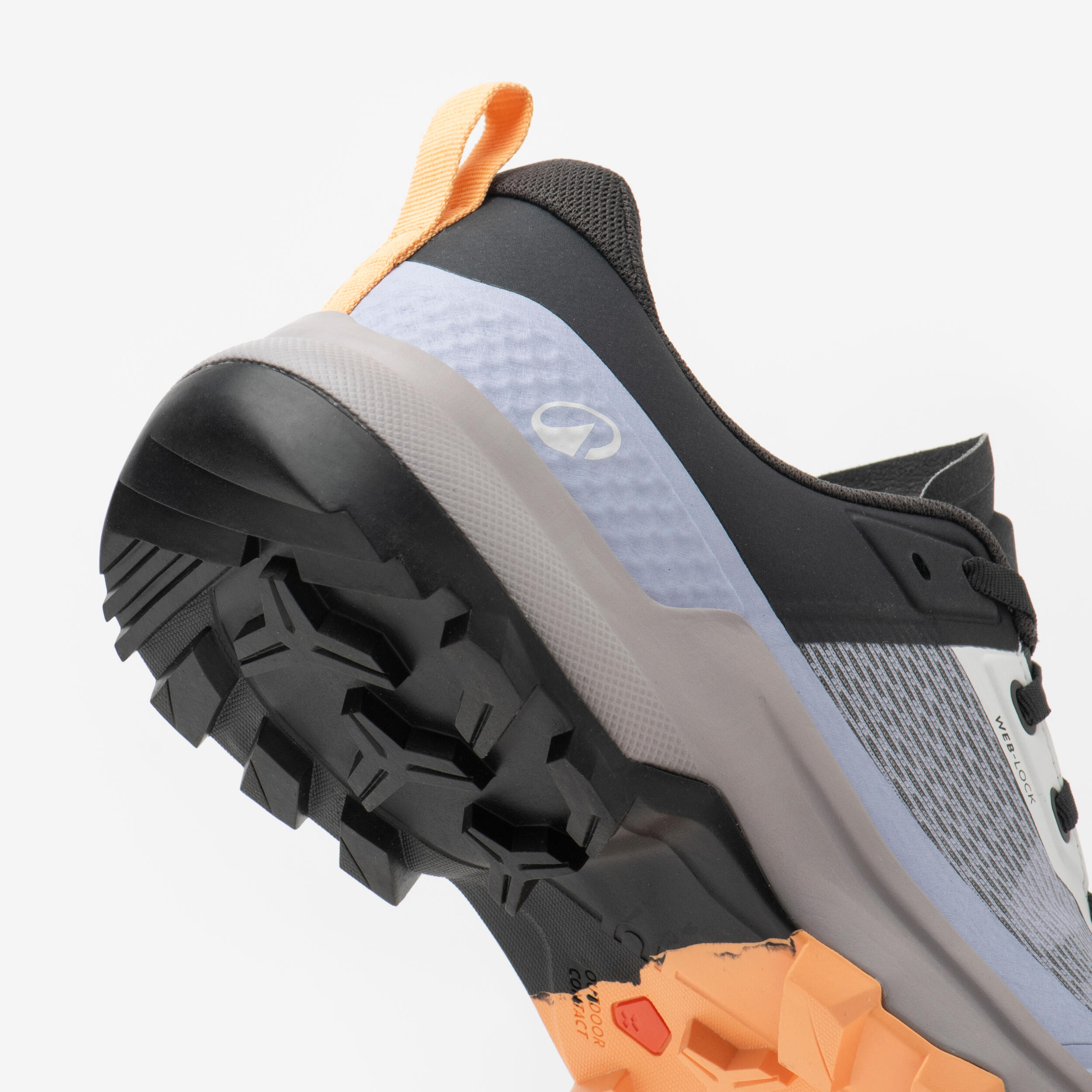 Women’s Hiking Shoes – MH 500 Light - sweet purple, orange - Quechua - Decathlon