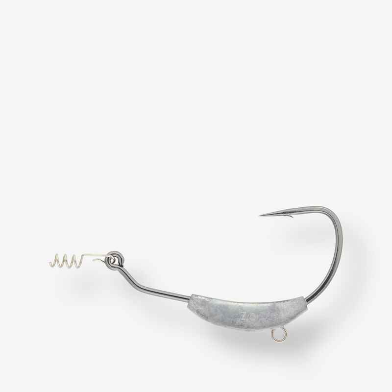 Predator fishing weighted Texas hook - pack of 5 - Decathlon