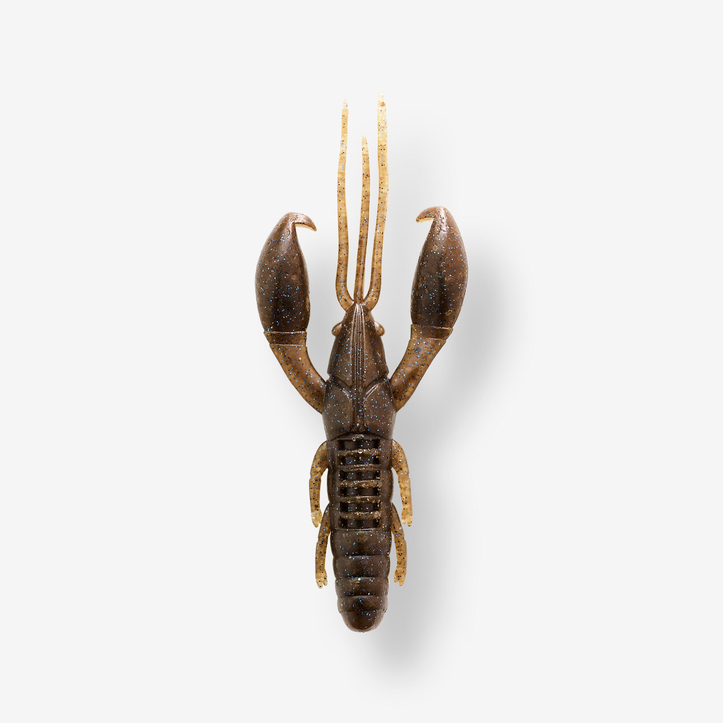 CRAYFISH SOFT LURE WITH ATTRACTANT WXM YUBARI CRW 3.5" 9cm PUMPKIN BLUE ...