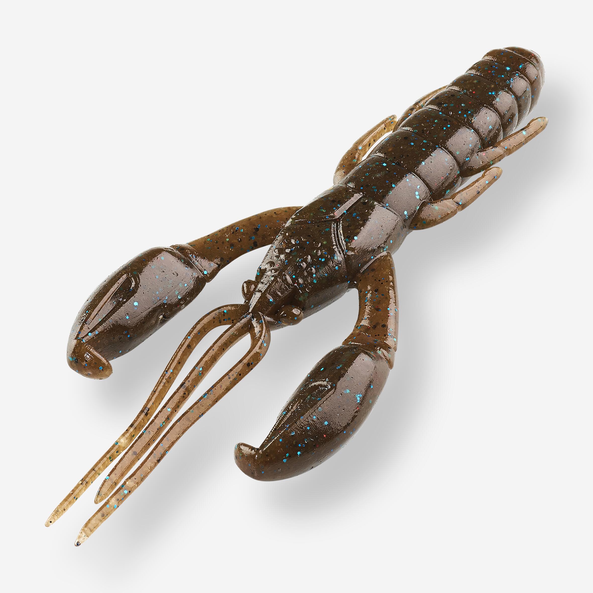 CRAYFISH SOFT LURE WITH ATTRACTANT WXM YUBARI CRW 3.5" 9cm PUMPKIN BLUE ...