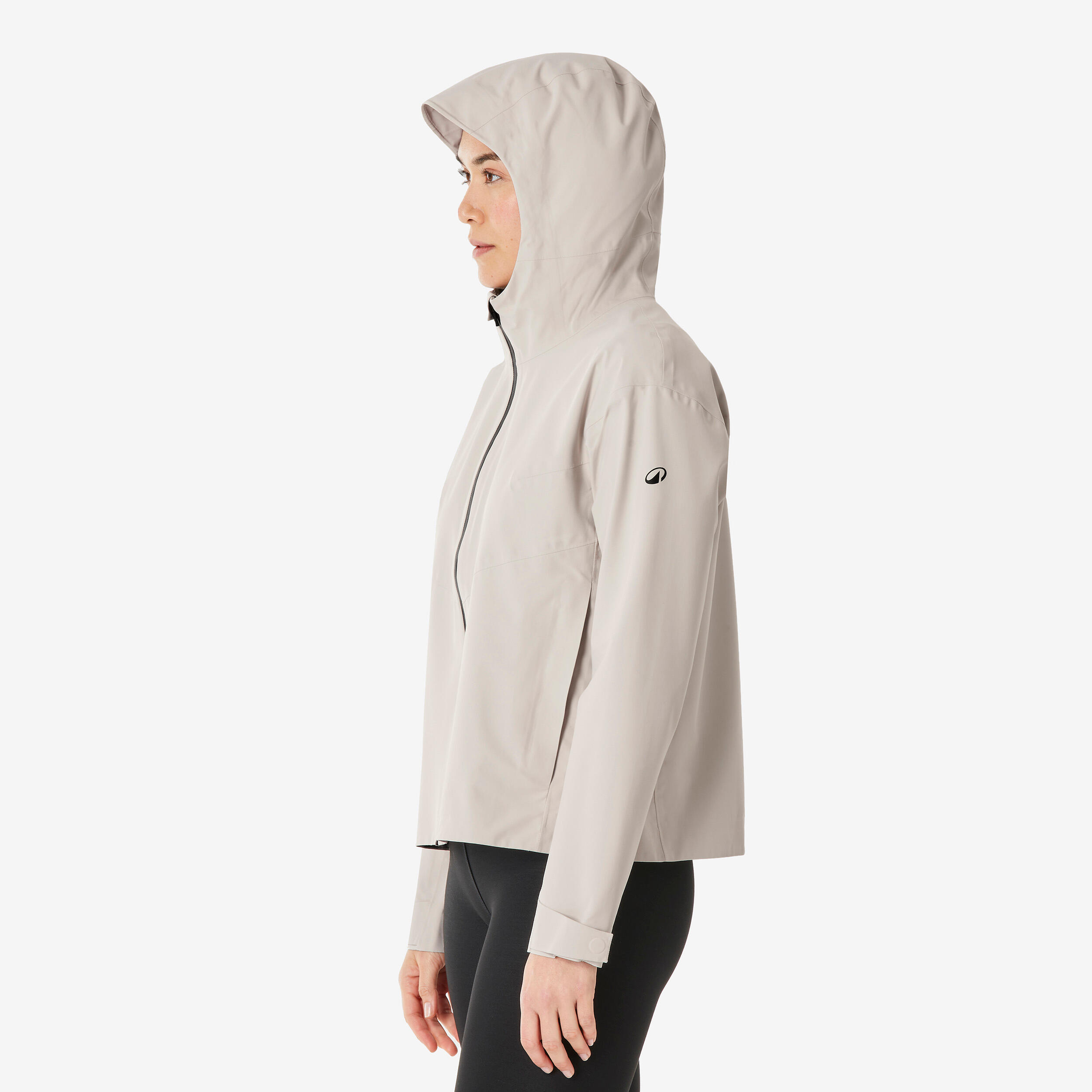 Women's Hiking Jacket, MH 100 - Pearl beige - Quechua - Decathlon